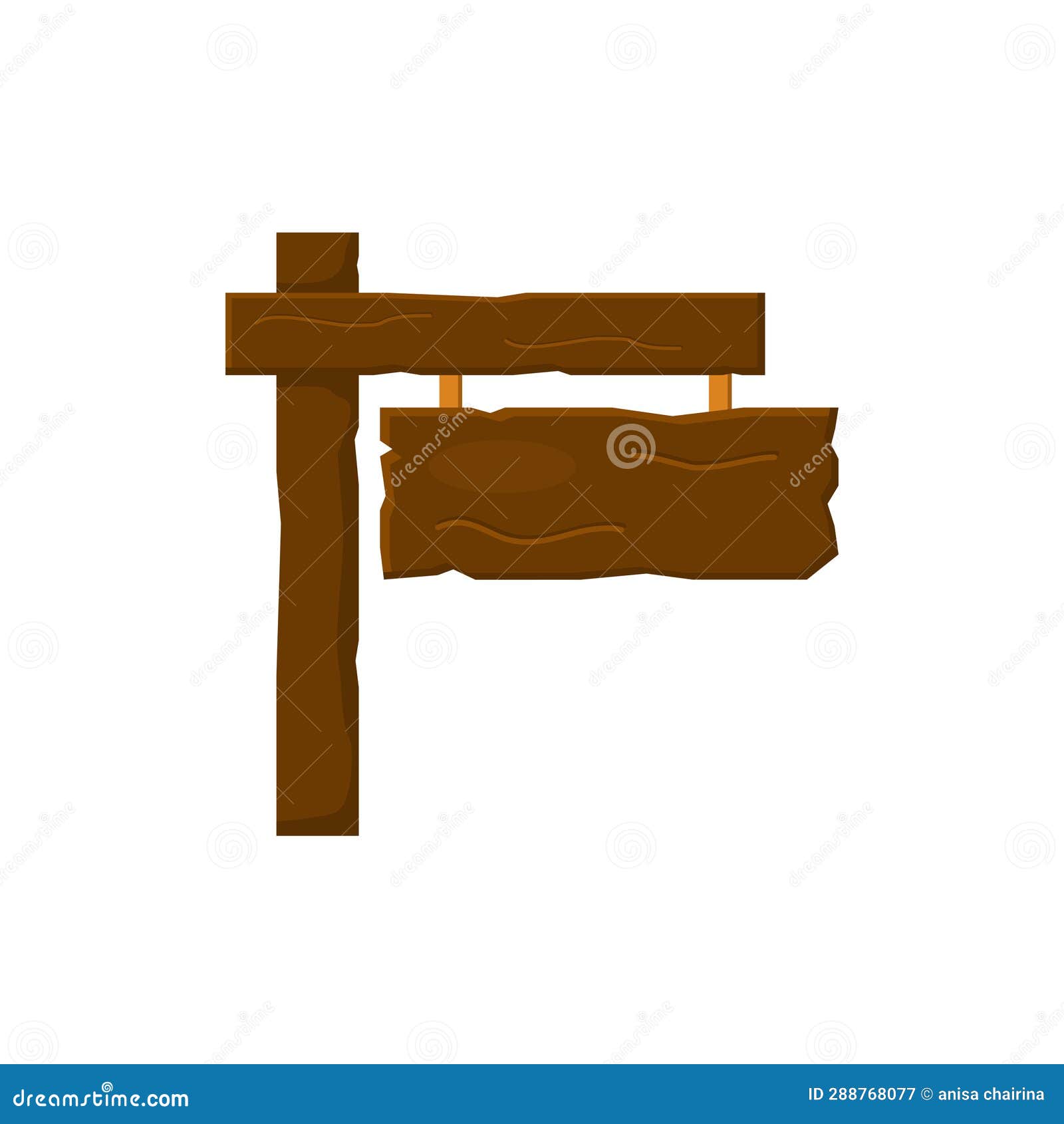 Wood Signage Element Vector Design Stock Vector - Illustration of ...