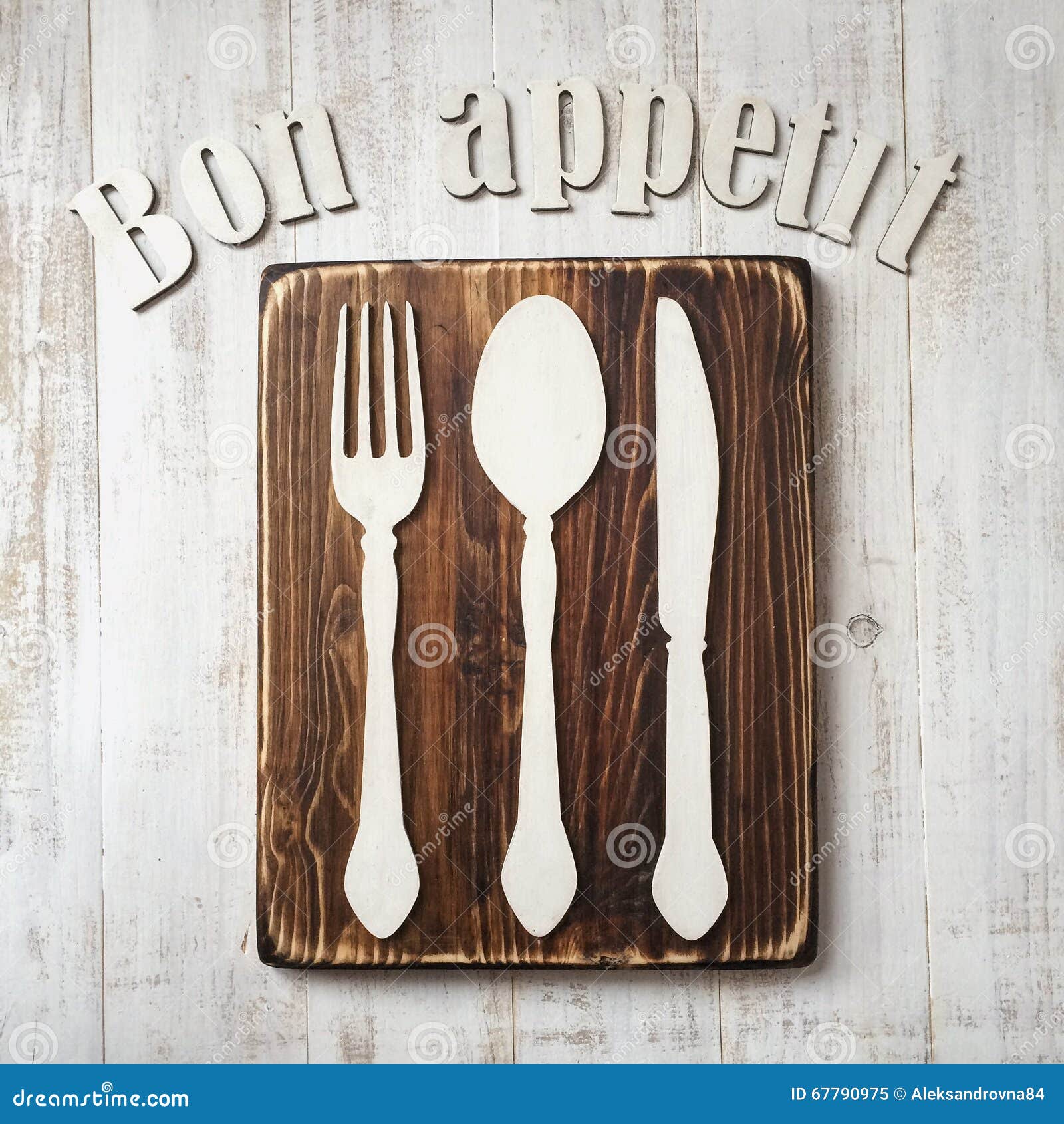 Wood signs stock image. Image of kitchen, signs, knife - 67790975