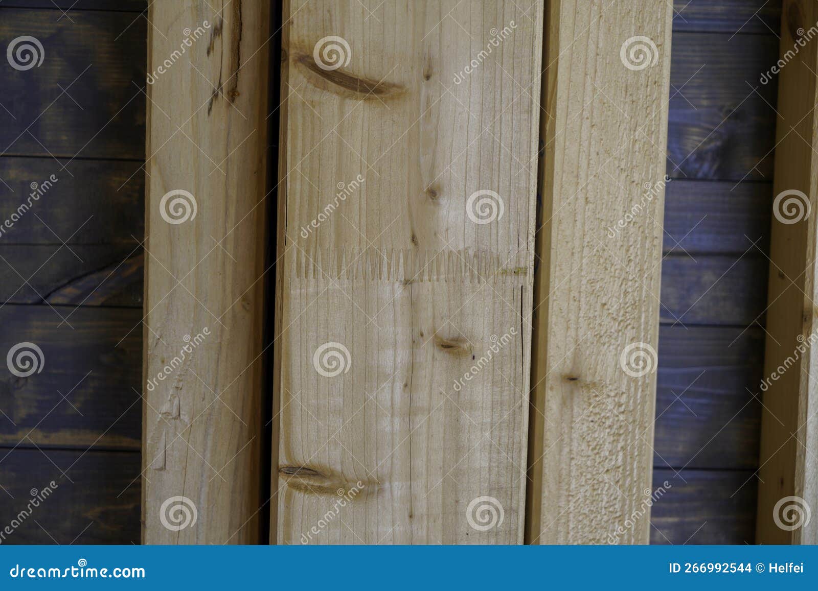 Wood in Skeleton Construction Carpenter or Carpenter Work from Wooden ...