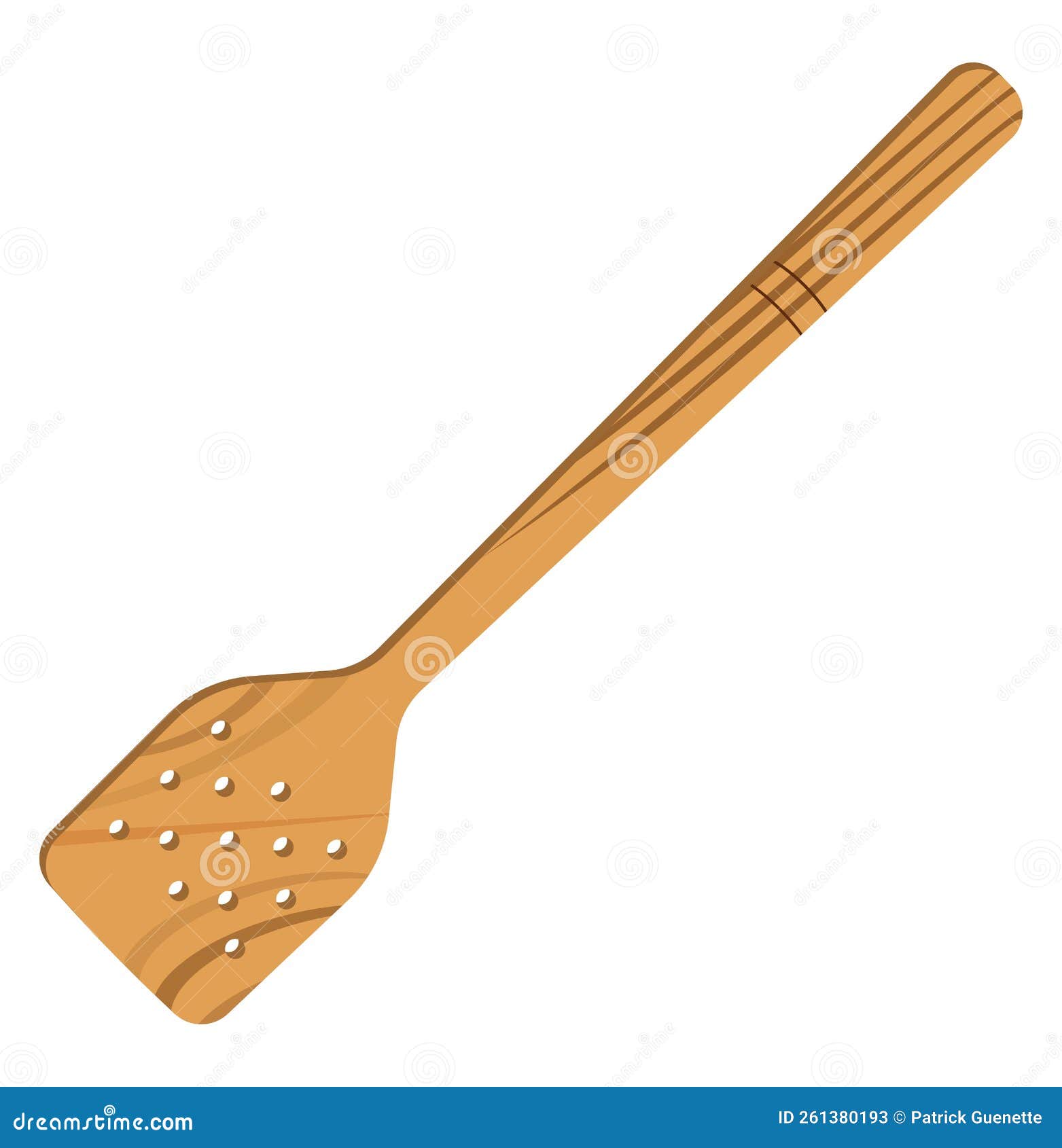 Wood spatula, icon stock vector. Illustration of texture - 261380193
