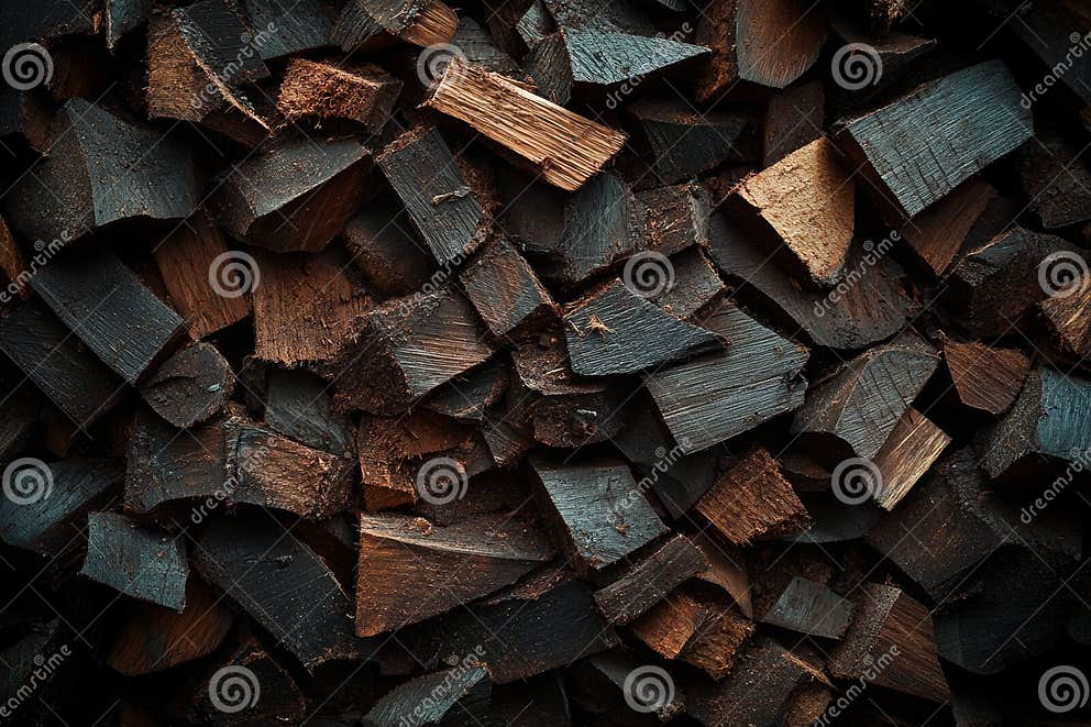Wood Stack Background. Image of Sustainability and the Use of Natural ...