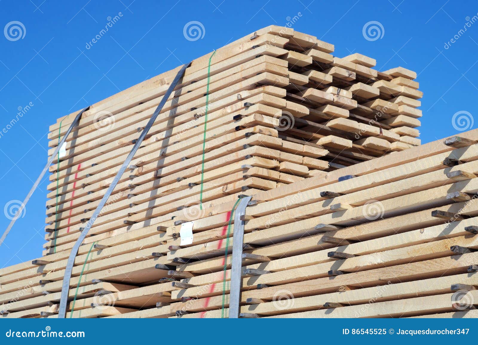 Wood Stack Construction Planks Lumbers Material Stock Image - Image of ...