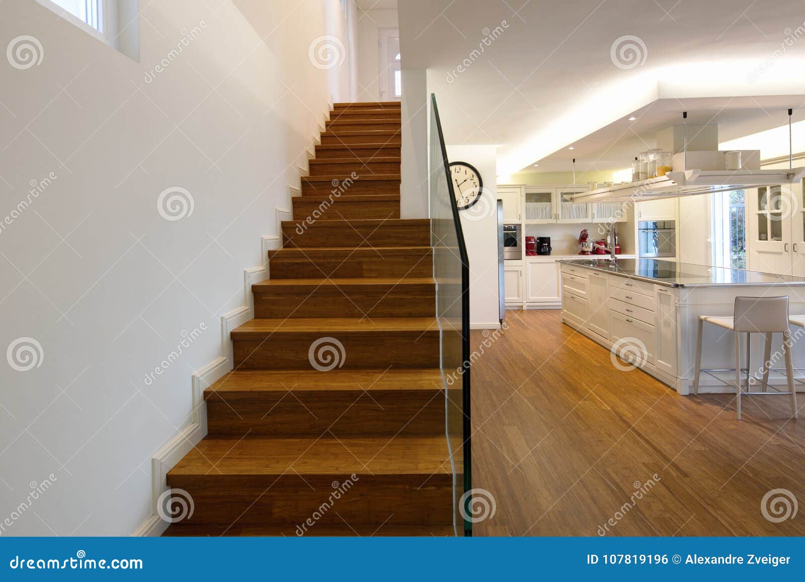 Closeup of modern stair stock photo. Image of copy, architecture ...