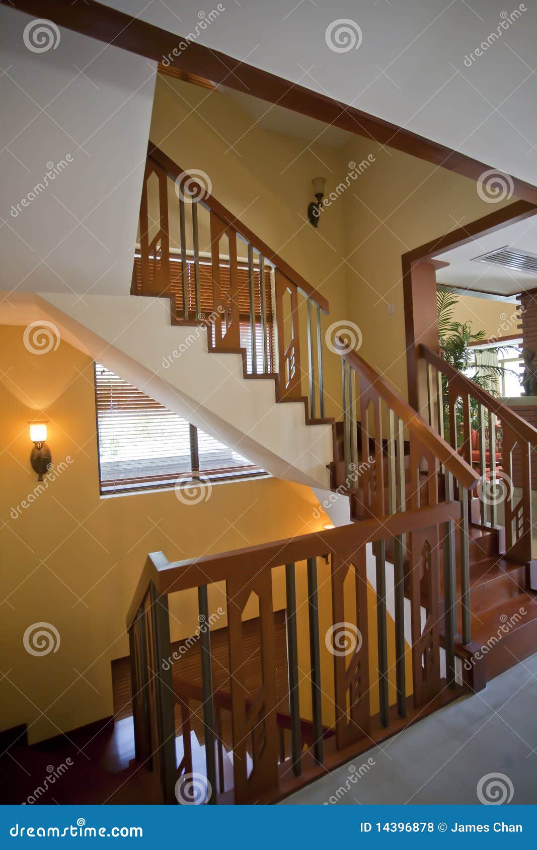 Wood stairs in room stock photo. Image of stairs, light - 14396878