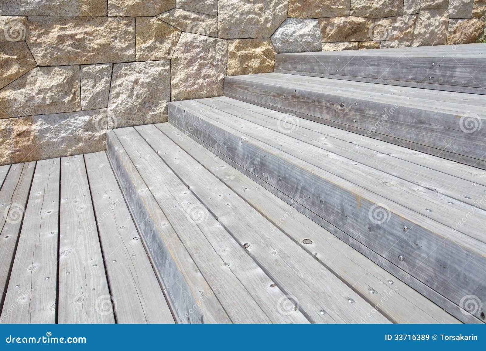 Wood step or Stair stock image. Image of construction - 33716389
