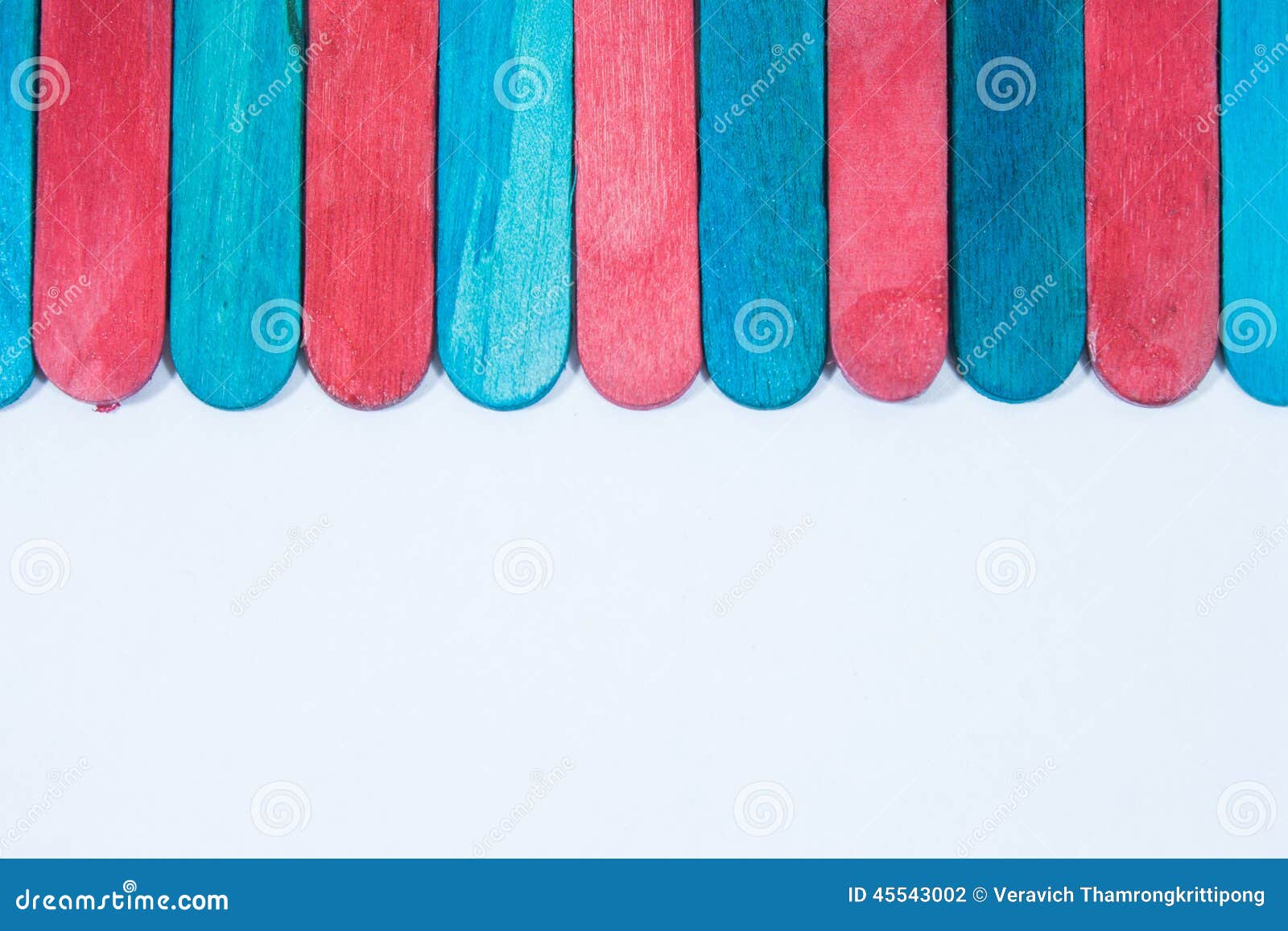 Wood stick many colors stock photo. Image of isolated - 45543002