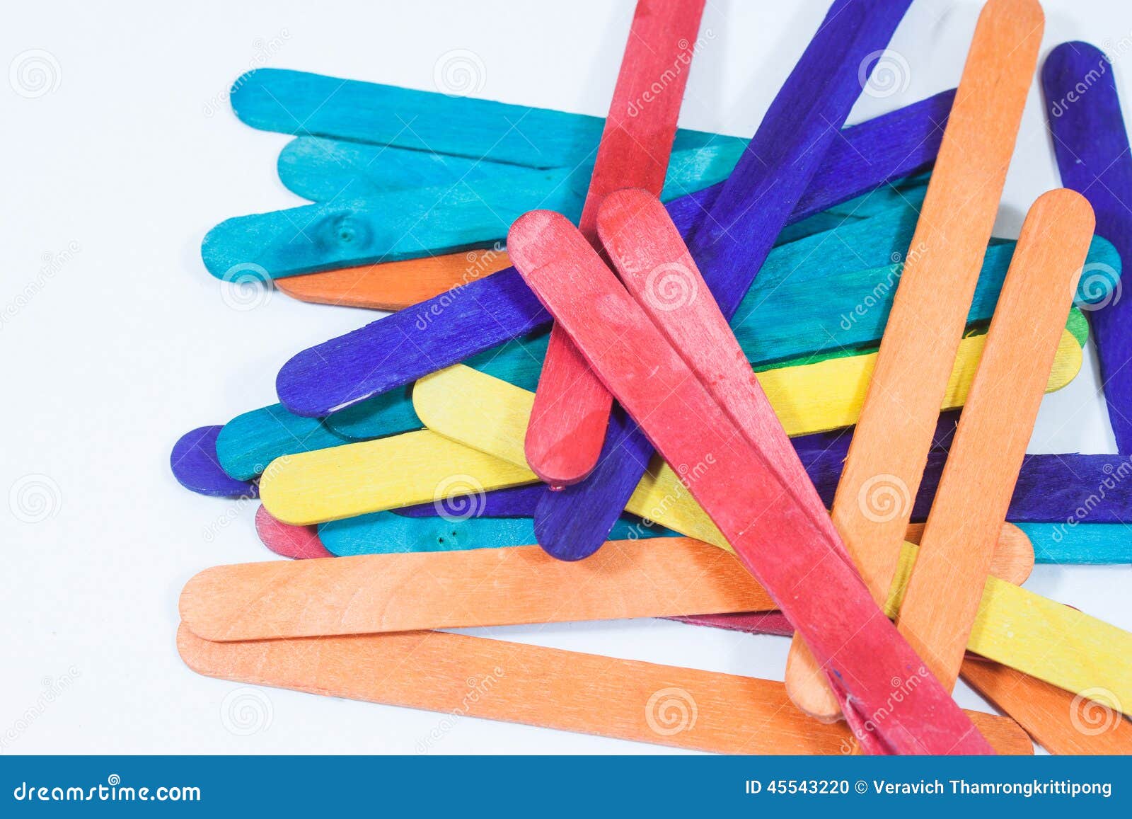 Wood stick many colors stock photo. Image of border, angle - 45543220