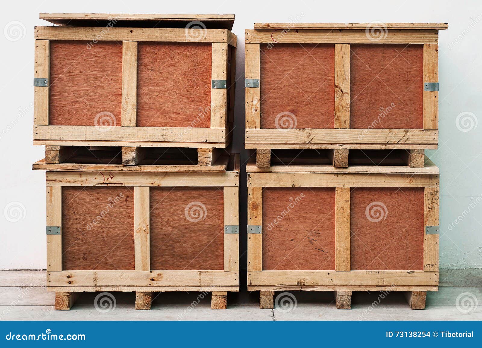 Wood storage boxes stock photo. Image of pack, post, pile - 73138254