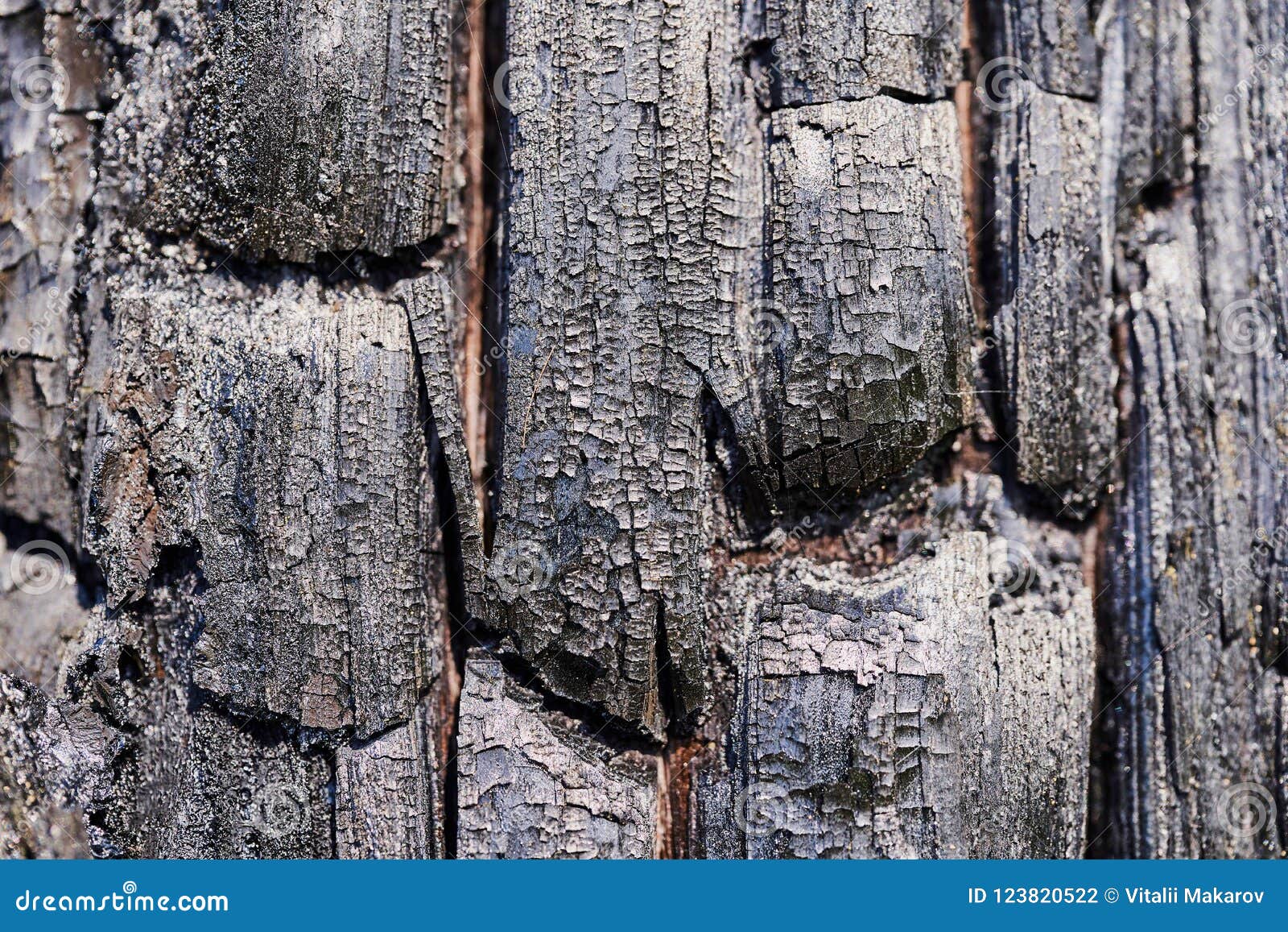 The Wood Structure is Close-up after a Fire Stock Photo - Image of ...