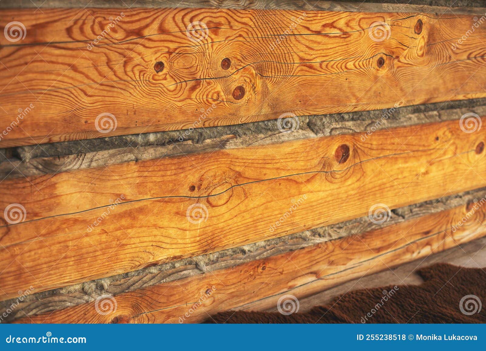 Wood Structure of a Log House. Stock Photo - Image of hardwood, wooden ...