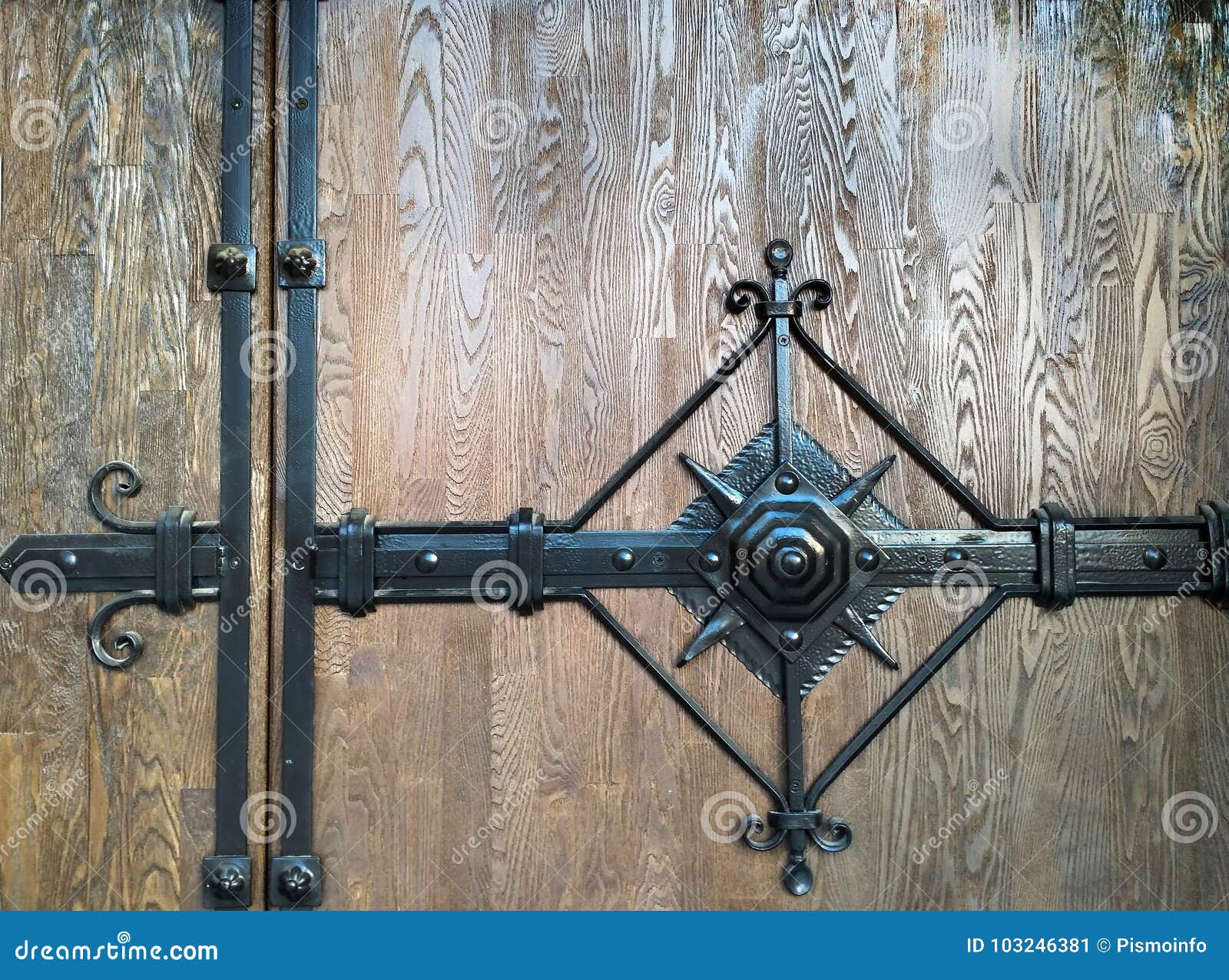 Wood Surface with Forging Elements Stock Image - Image of exterior ...