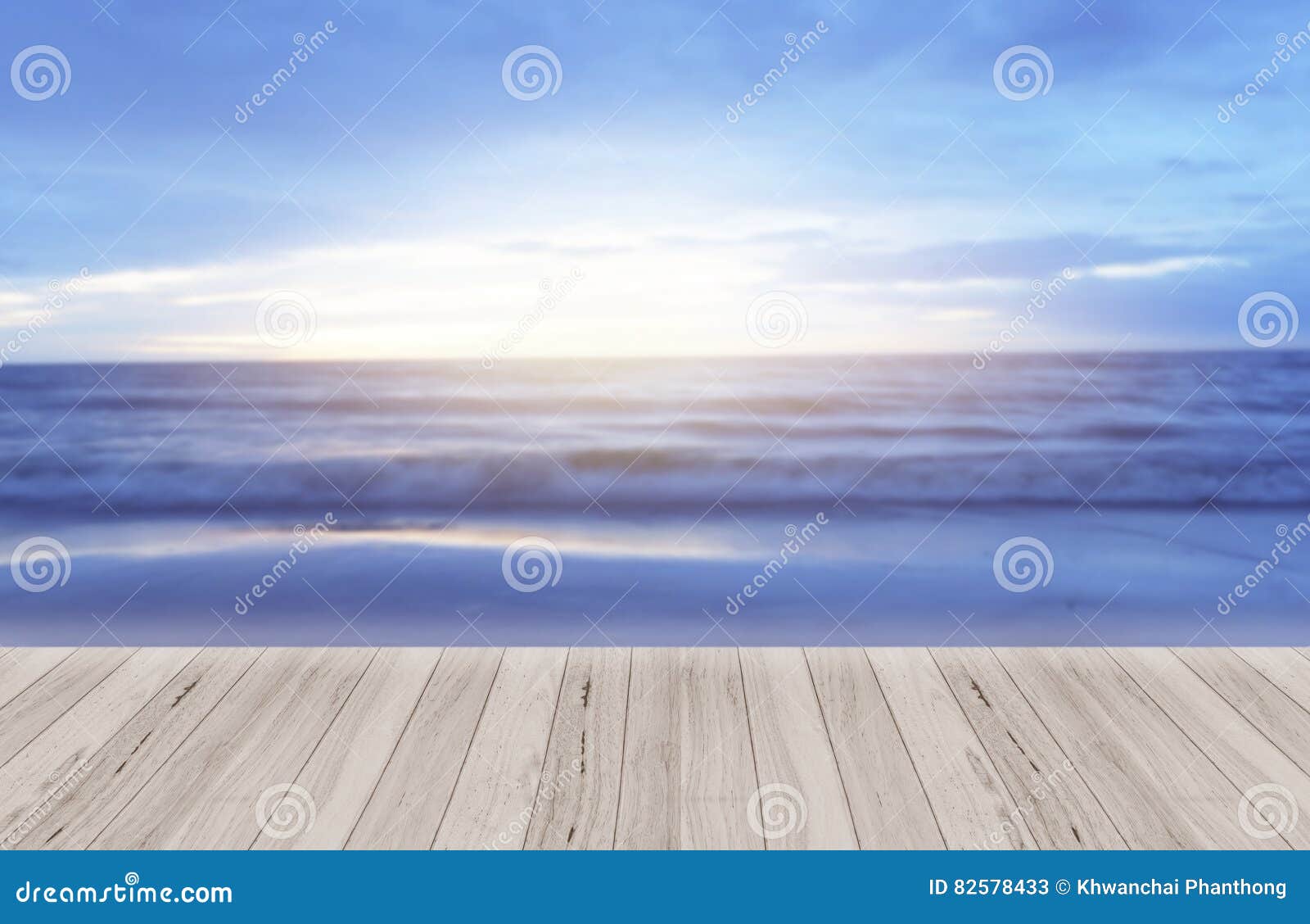 Wood Table with Sea Background Stock Image - Image of grain, tabletop ...