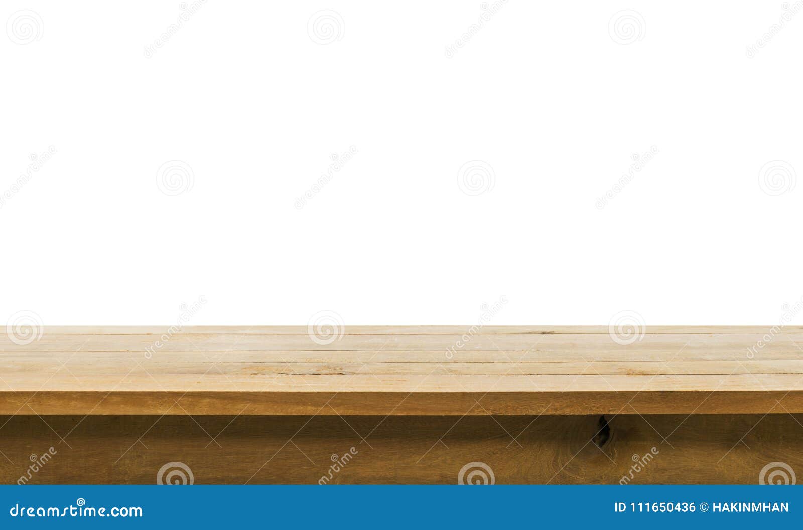 Wood Table Top on White Background.for Create Product Display Stock ...