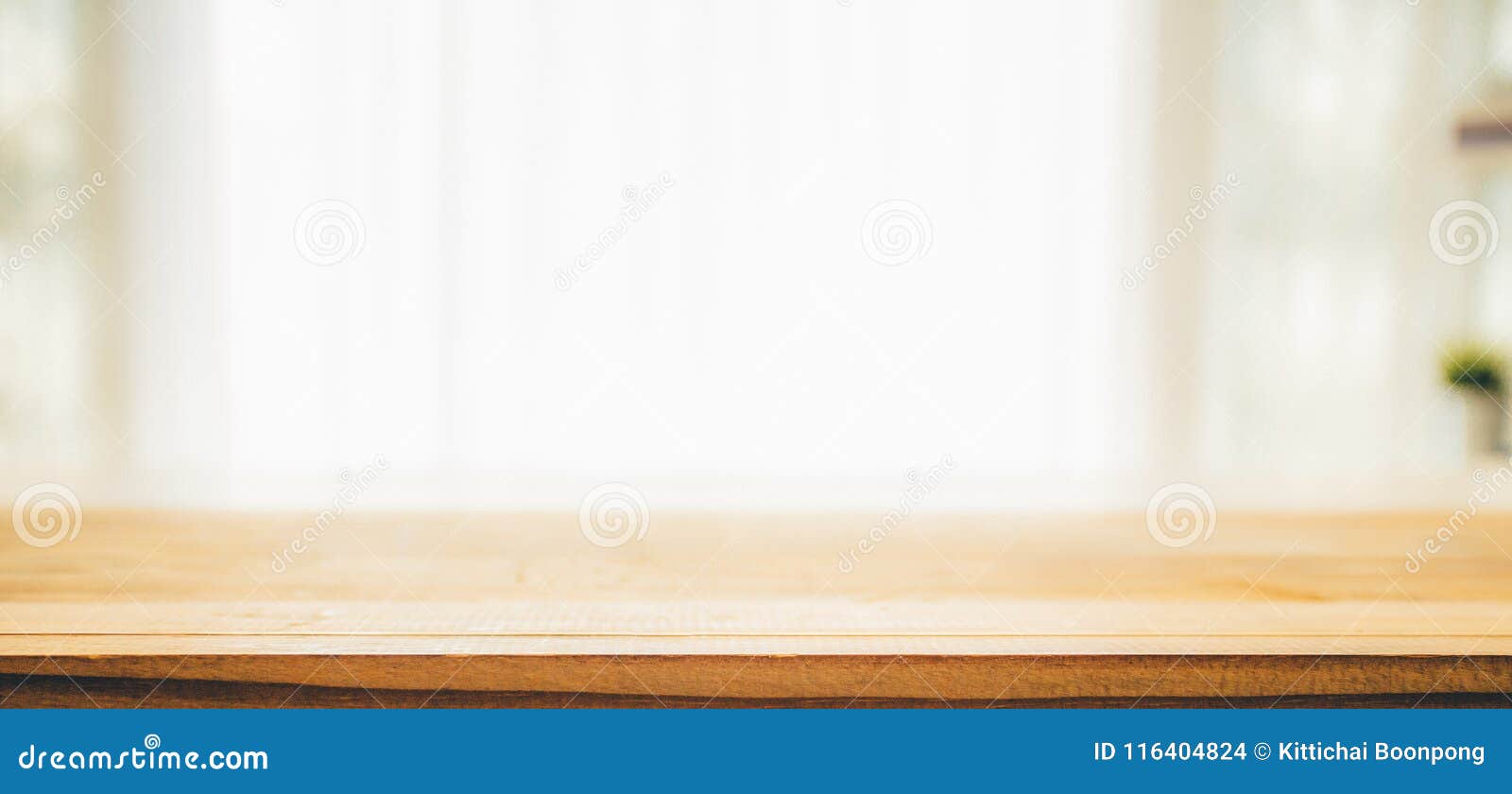 Wood Table Top on White Blurred Abstract Background Stock Photo - Image ...