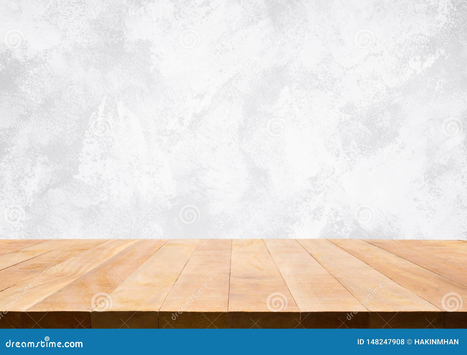 Wood Table Top on White Wall Texture Background Stock Photo - Image of ...