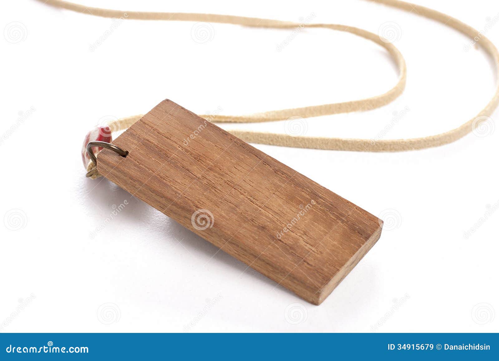 Wood tag stock image. Image of yellow, thread, label - 34915679