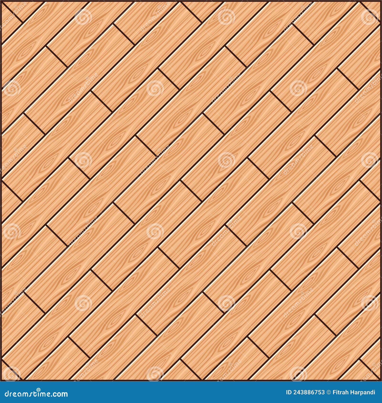 Wood Texture Brick Patterns 45 Degree Vector Illustration Background ...