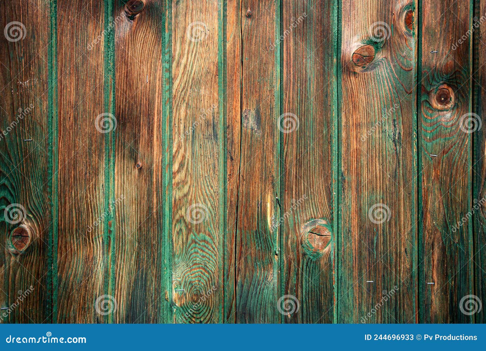 Wood Texture with Green Color, Natural Background. Stock Image - Image ...