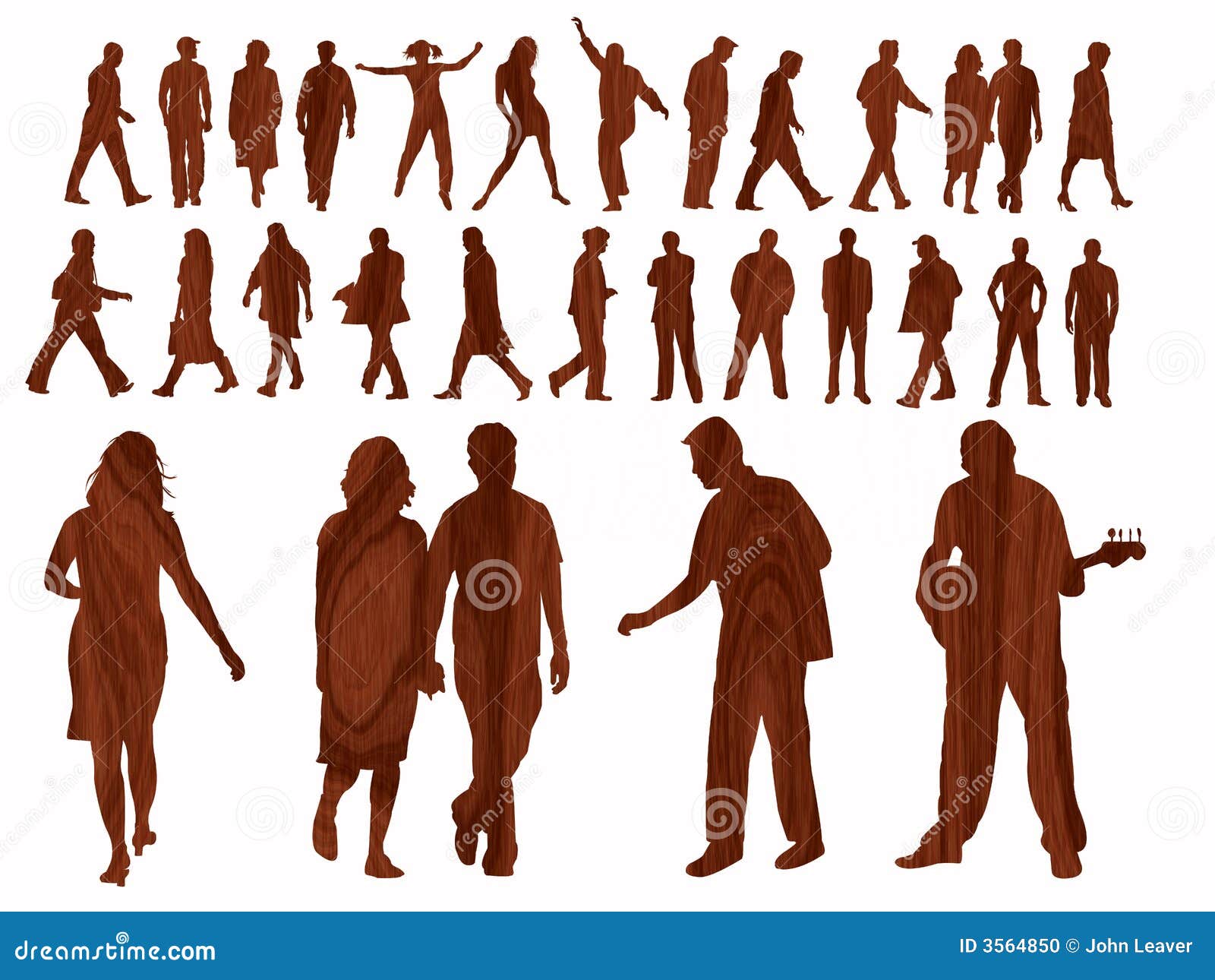 Wood Texture People Stock Photo - Image: 3564850