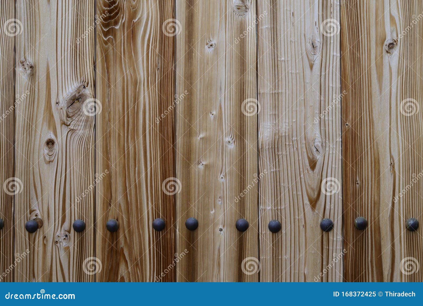 Wooden Surface with Natural Patterning Rivets Stock Image - Image of ...