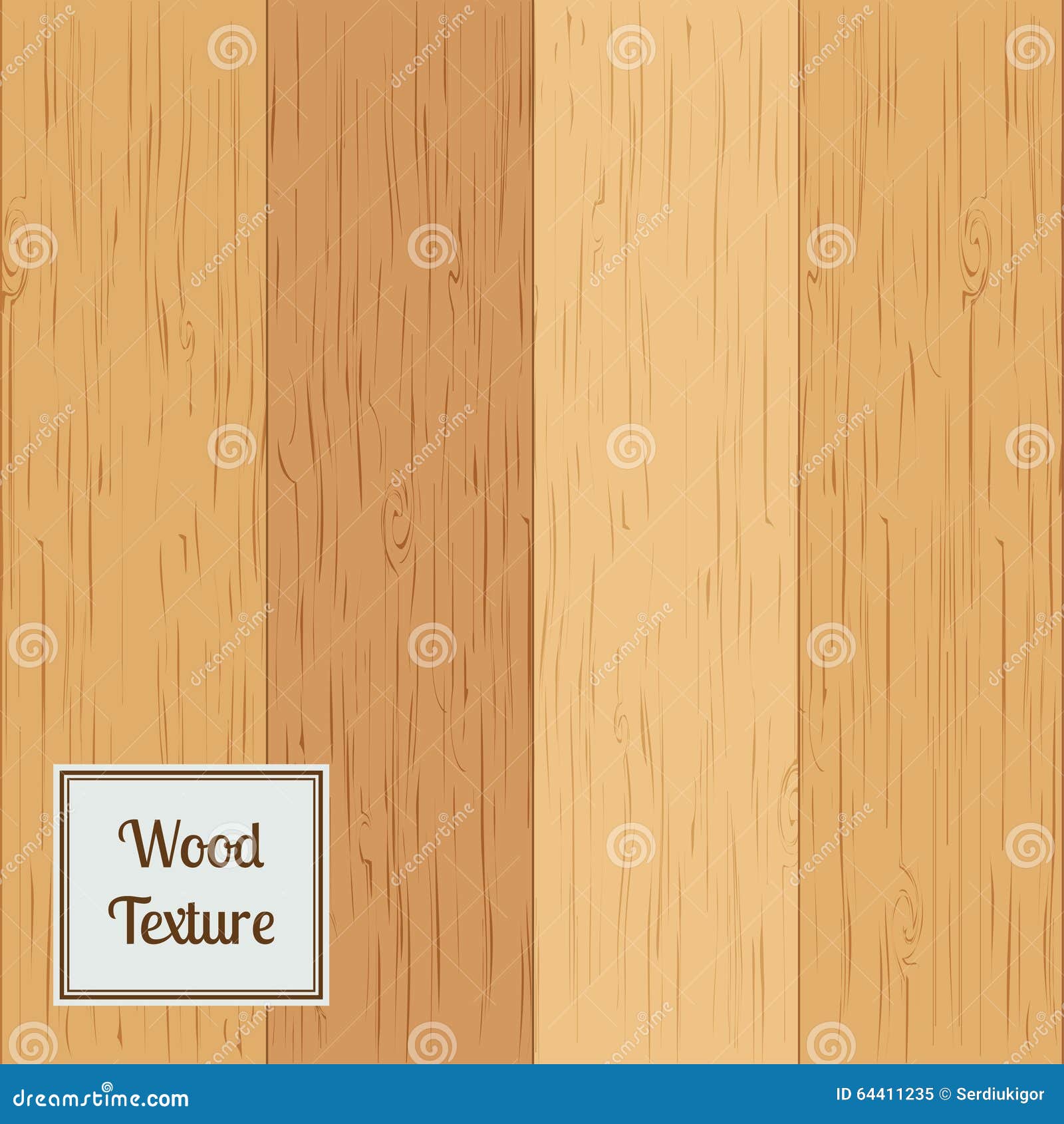 Wood Texture Set. Vector Illustration. Stock Vector - Illustration of ...