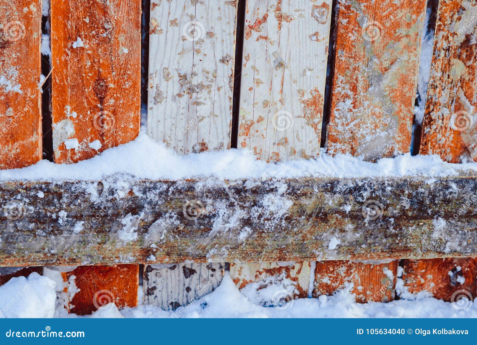 Wood texture with snow stock photo. Image of material - 105634040