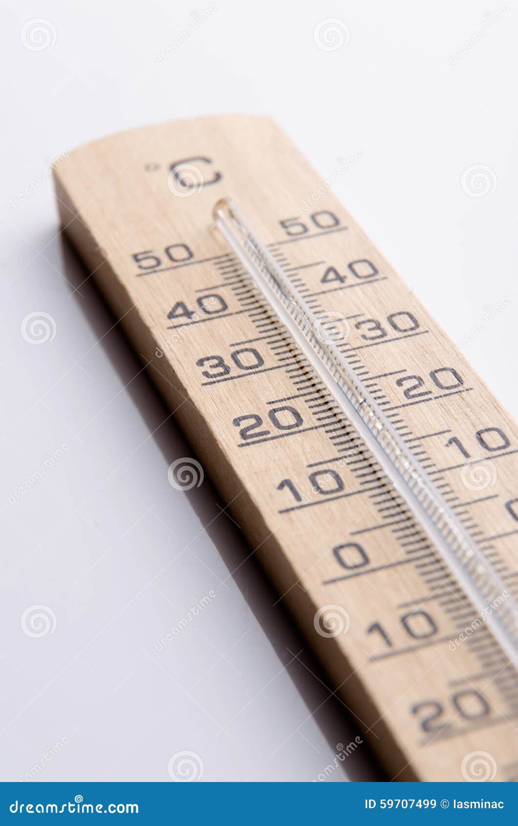 Wood thermometer stock image. Image of measurement, indicator - 59707499