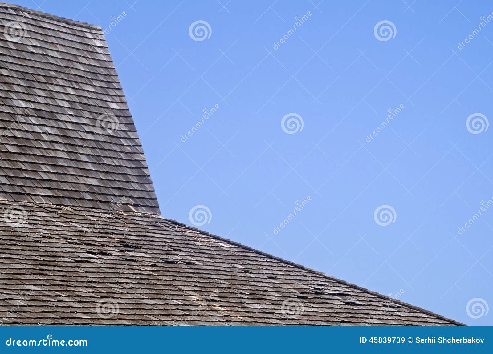 Wood tile roof stock image. Image of overlapping, tile - 45839739