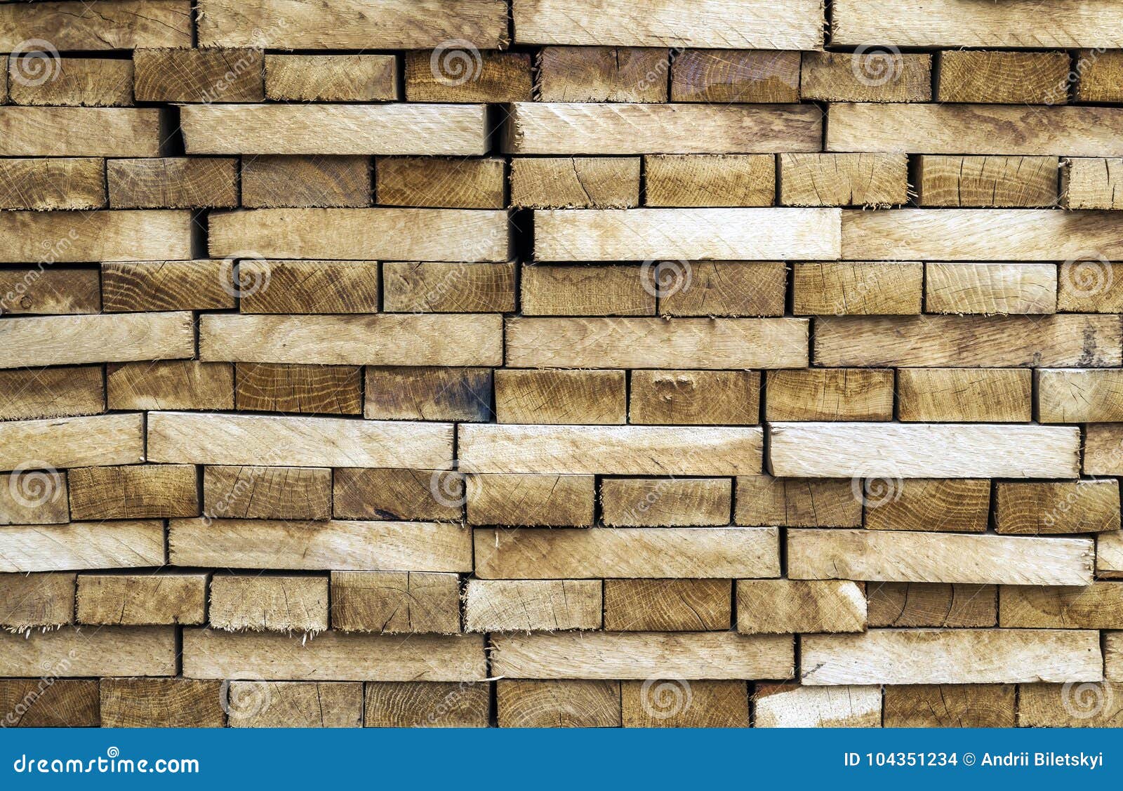 Wood Timber Construction Material Background And Texture. Stack Stock ...