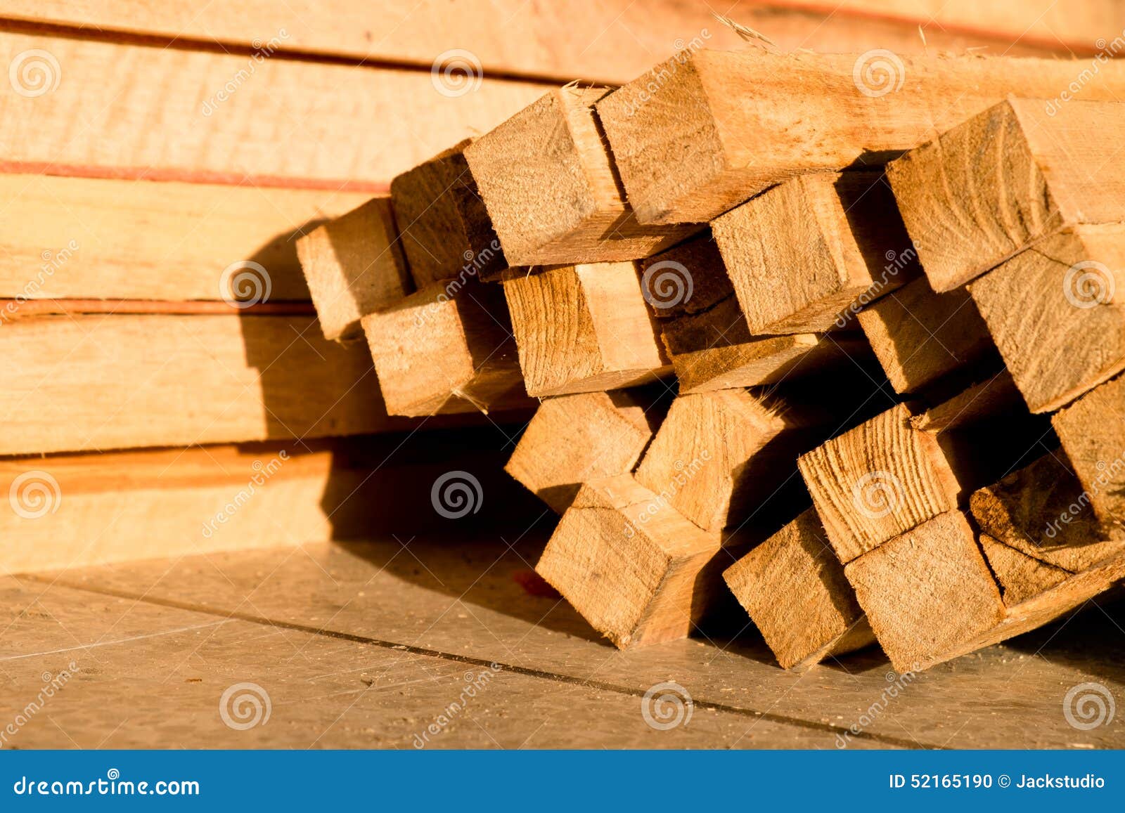 Wood Timber Construction Material, Stack of Building Lumber Stock Photo ...