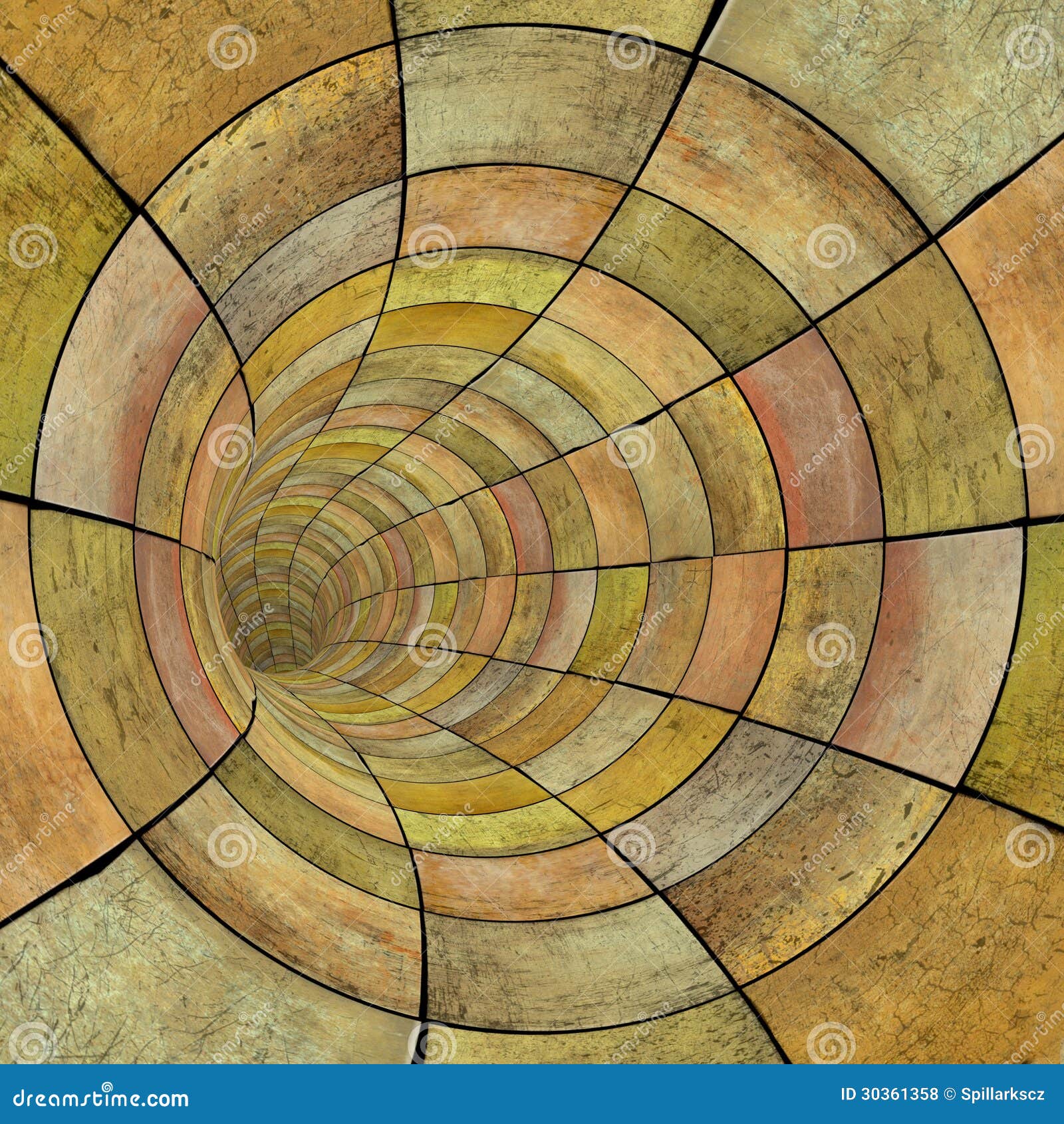 Wood Timber Tile Tunnel Pipe in Orange Yellow Stock Photo - Image of ...