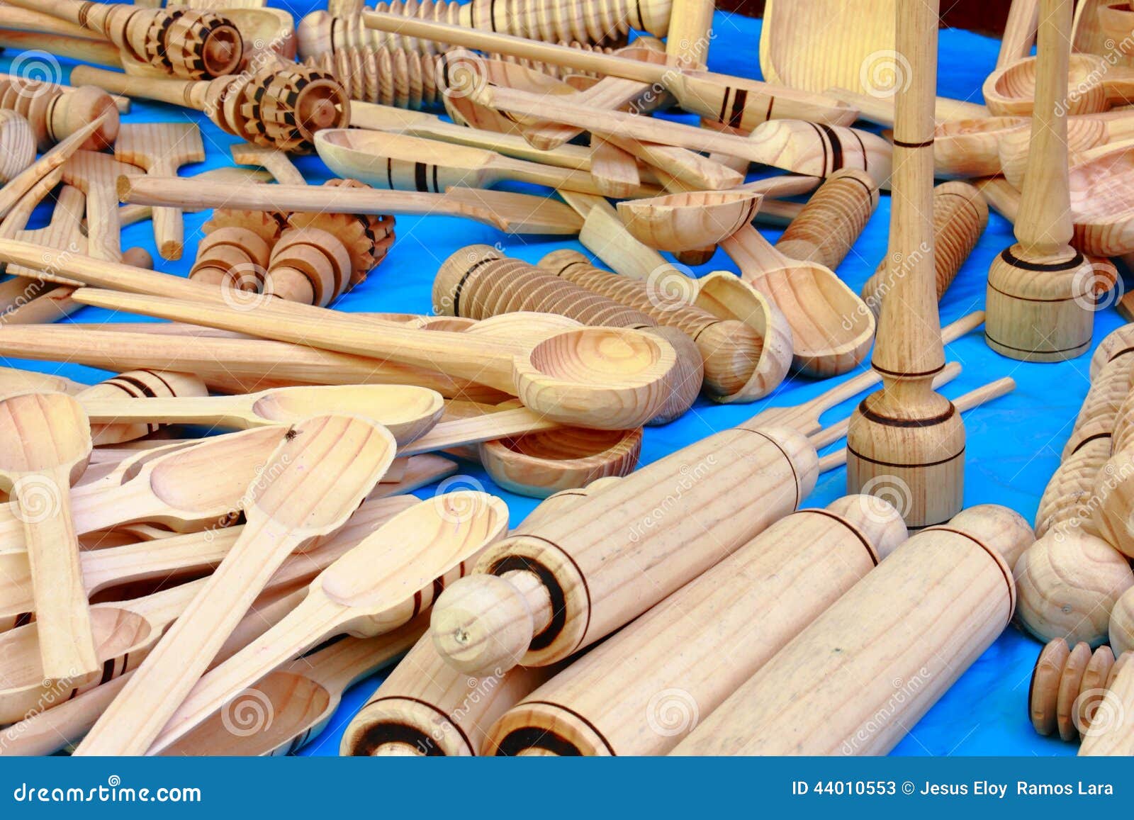 Spoon and Other Kitchen Tools Made in Tepoztlan, Morelos, Mexico Stock ...