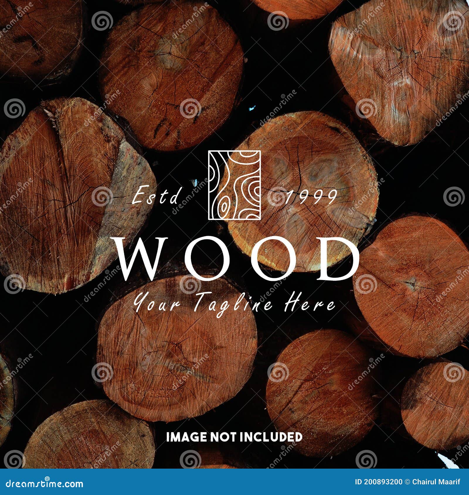 Wood or Tree Logo Design Inspiration Stock Photo - Image of metallic ...