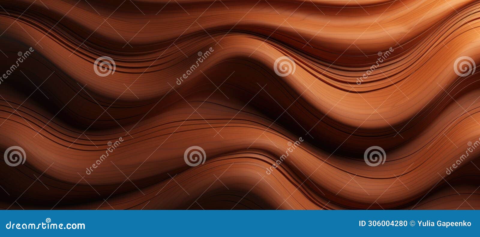 Wood Veneer Pattern Wavy Texture Abstract Stock Illustration ...