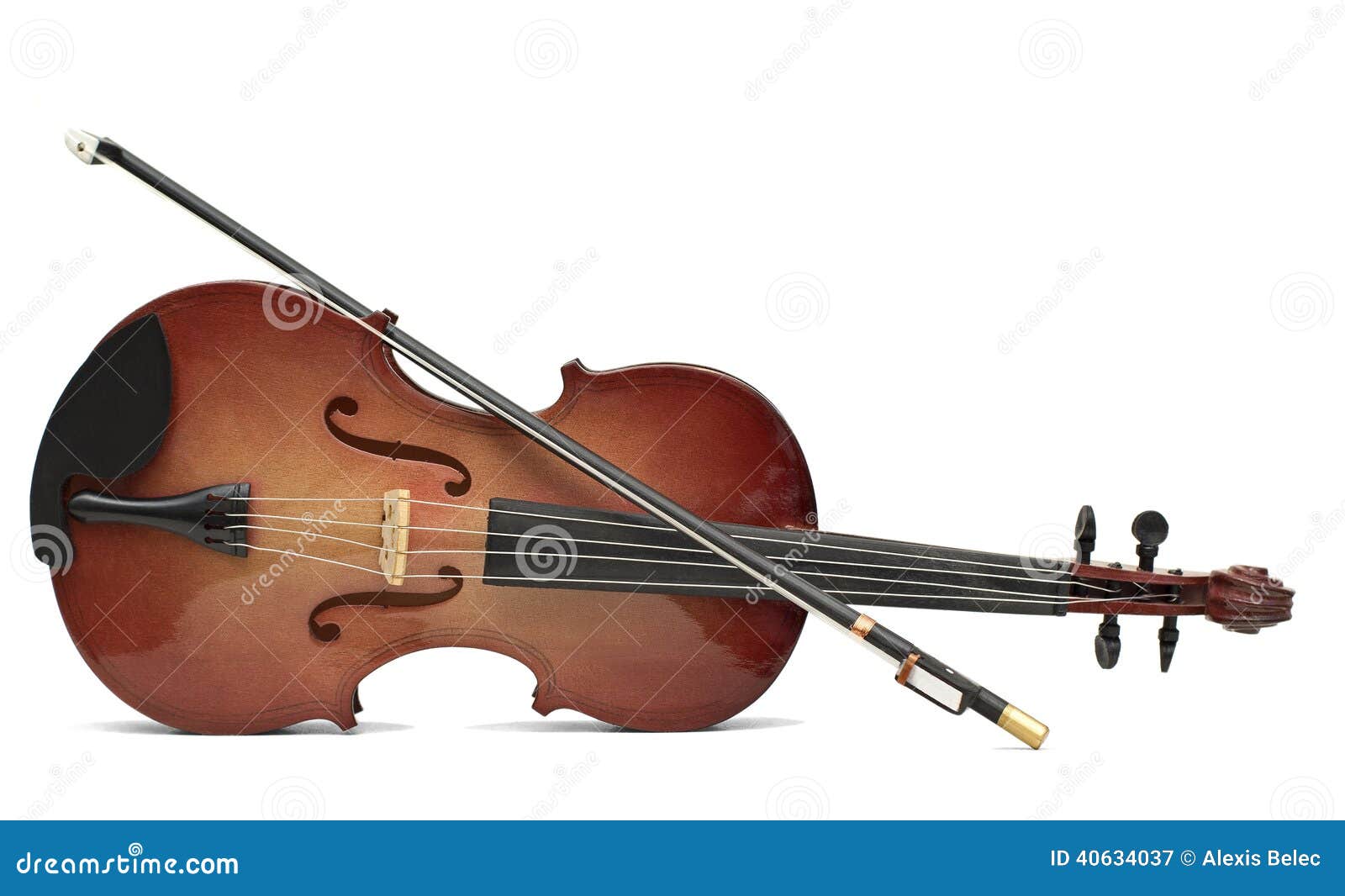 Wood violin stock image. Image of violin, isolated, classic - 40634037