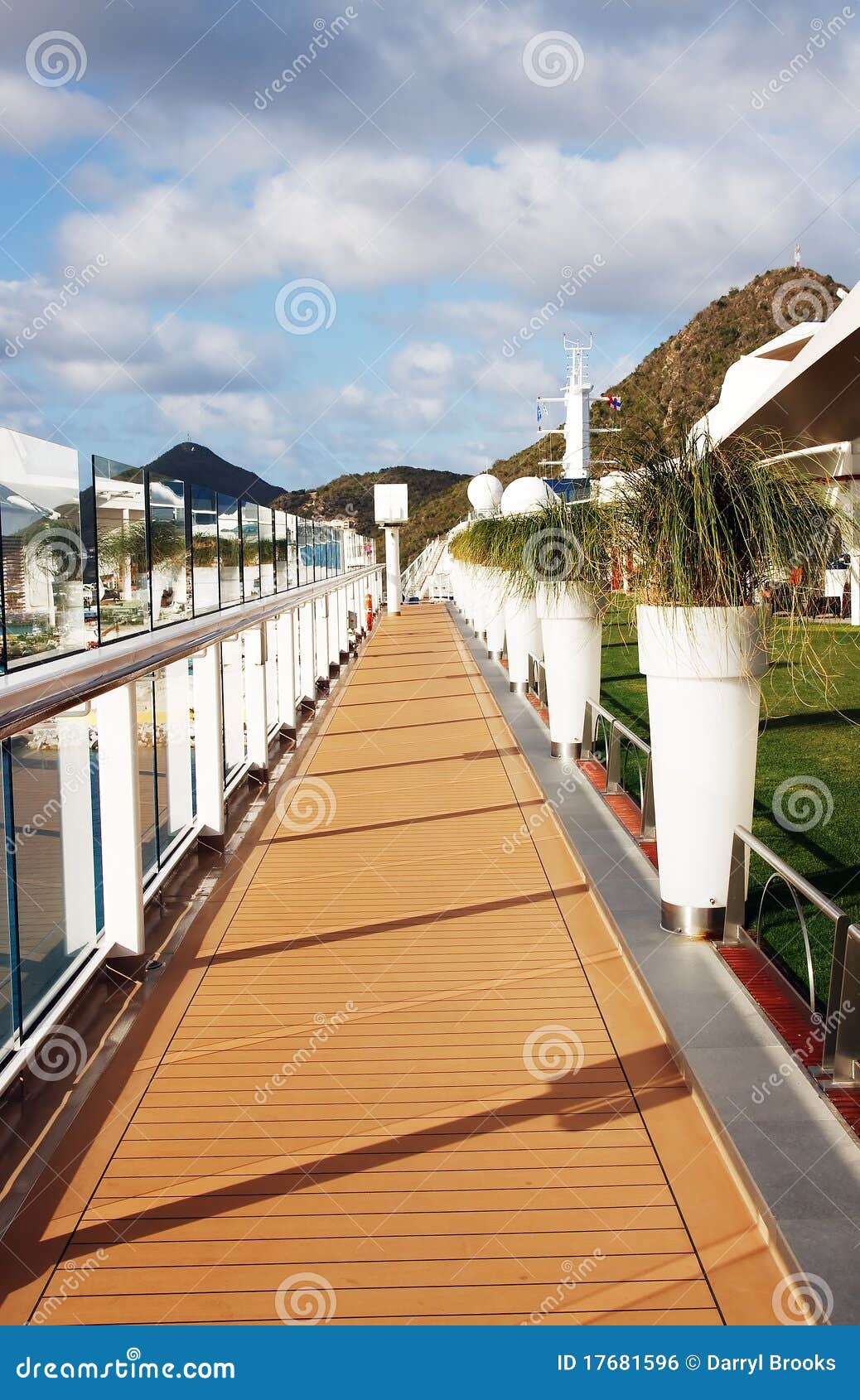Wood Walkway on Ships Deck stock photo. Image of deck - 17681596