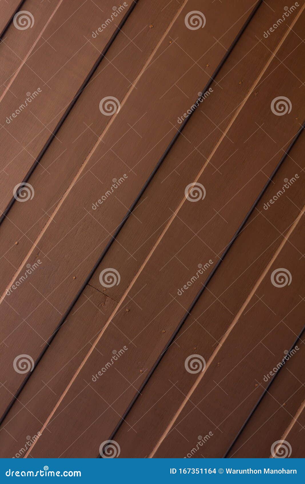 Wood Wall Background Big Bar, Brown Paint in Diagonal Line Pattern ...