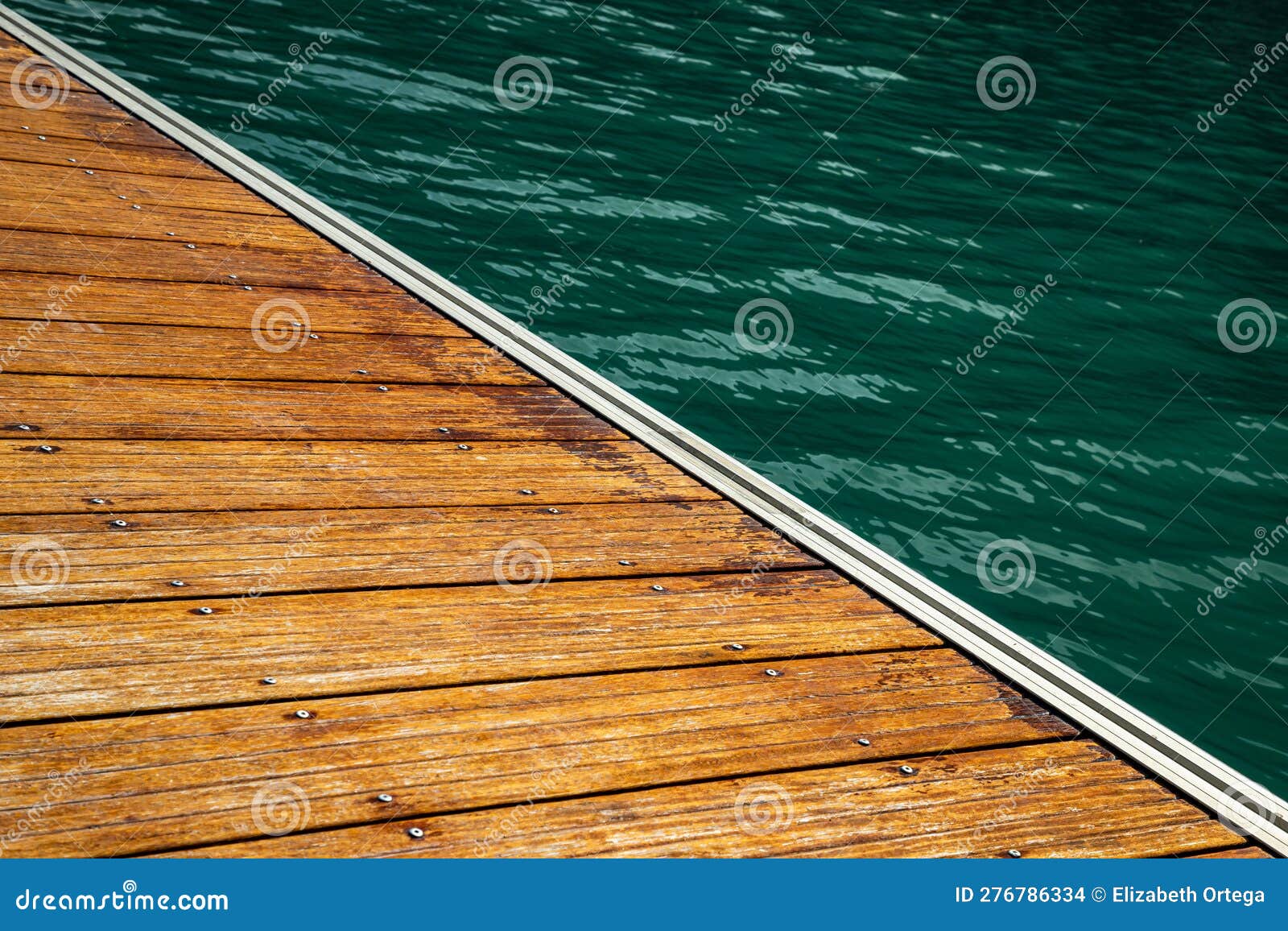 Wood and Water, Abstract Perspective of the Jetty Stock Photo - Image ...