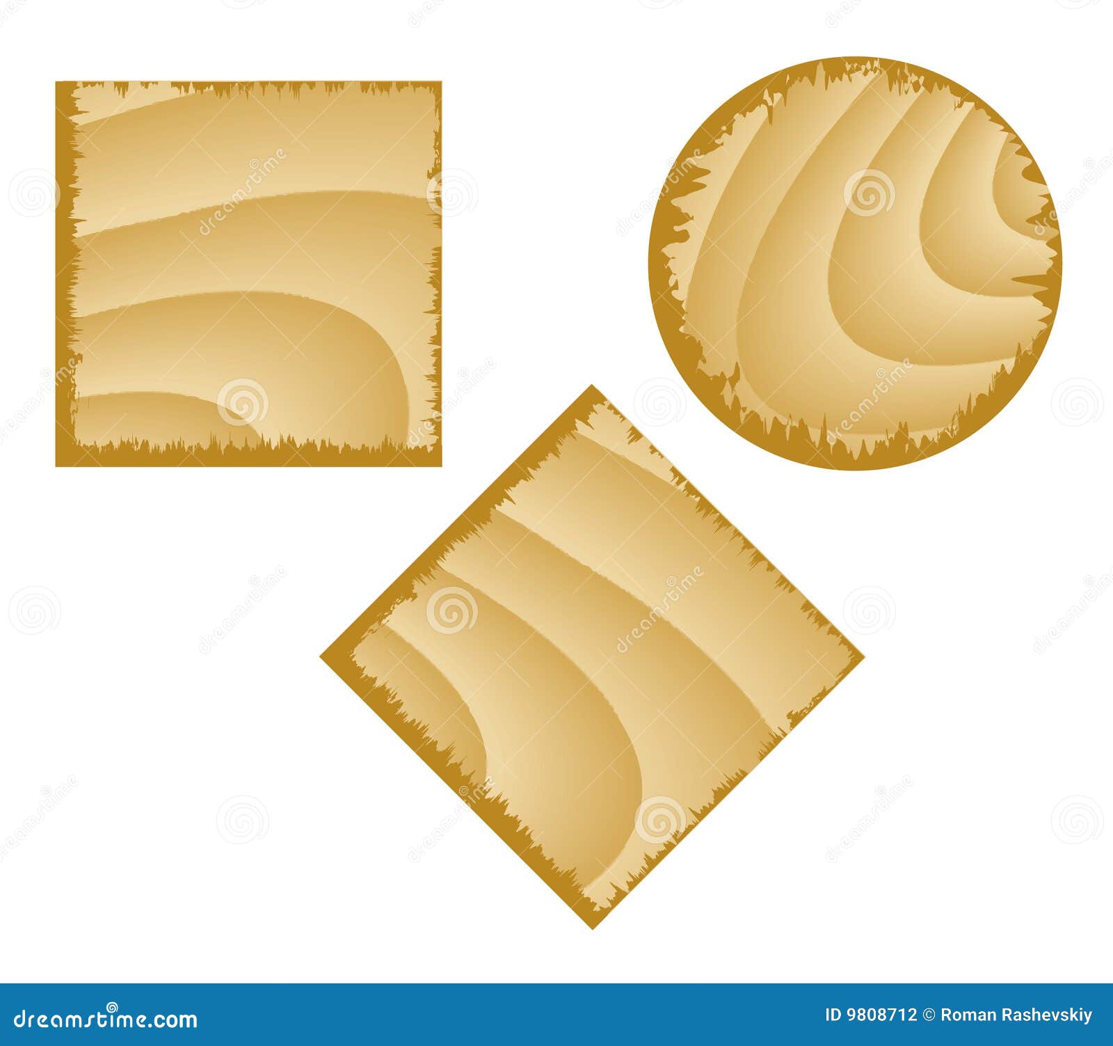 Wood web buttons. stock vector. Illustration of painting - 9808712