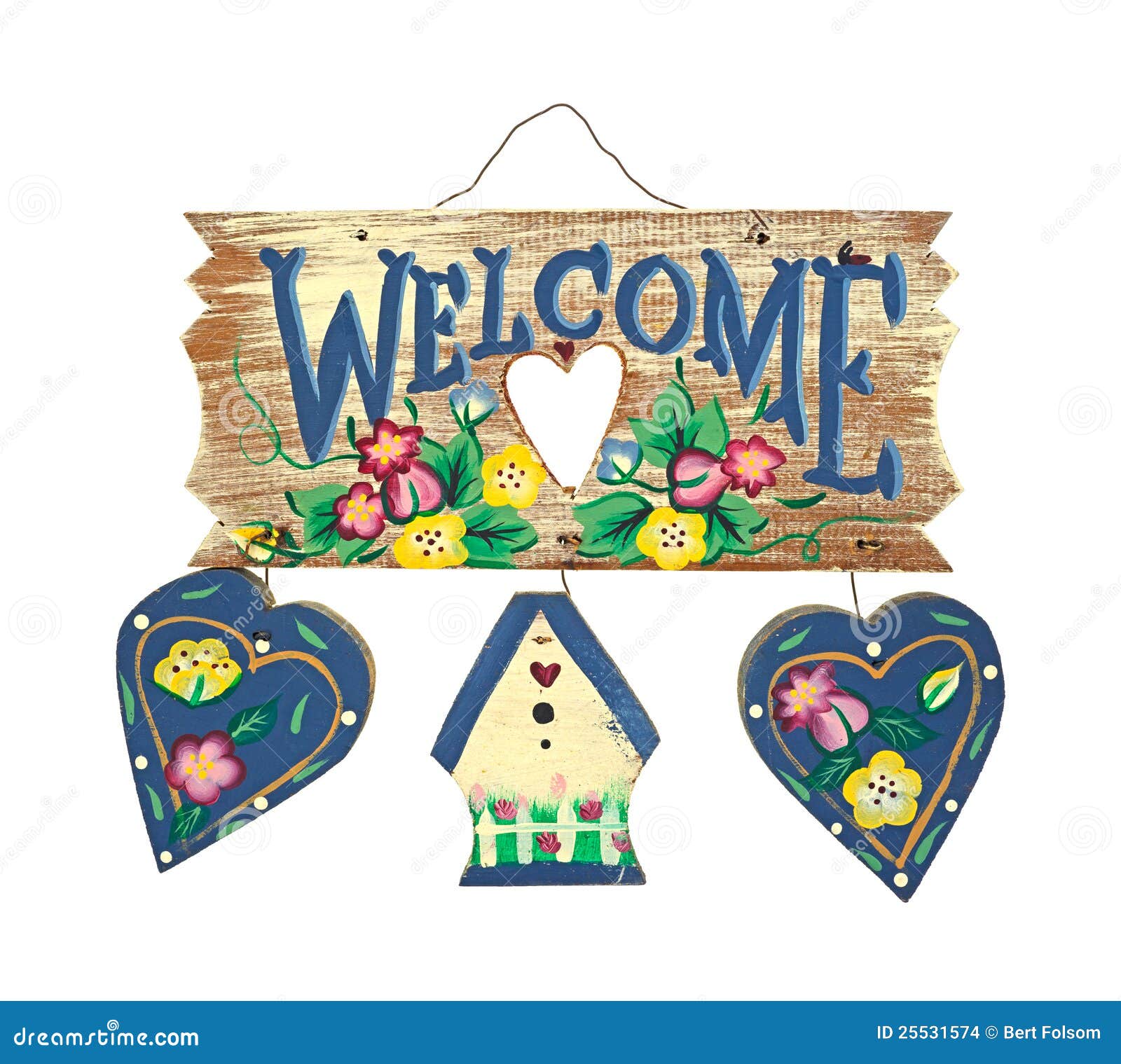 Wood Welcome Sign stock photo. Image of style, green - 25531574