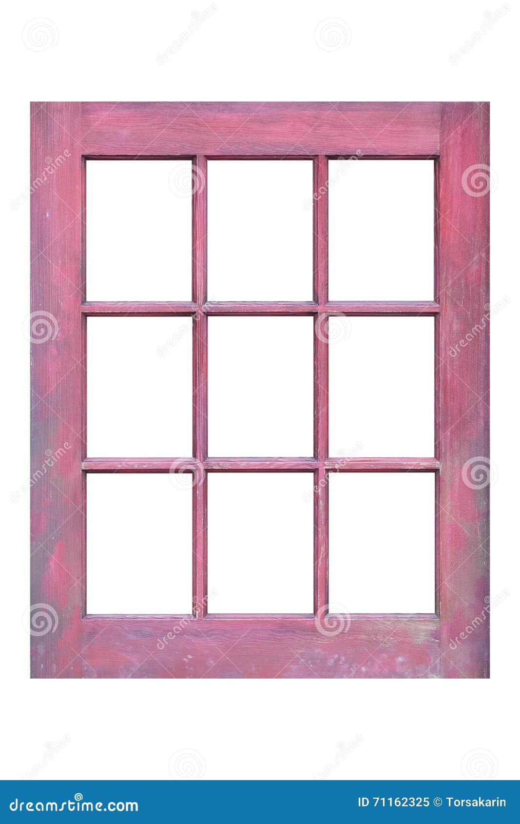 Wood Window Frame Isolated on White Stock Image - Image of home, house ...