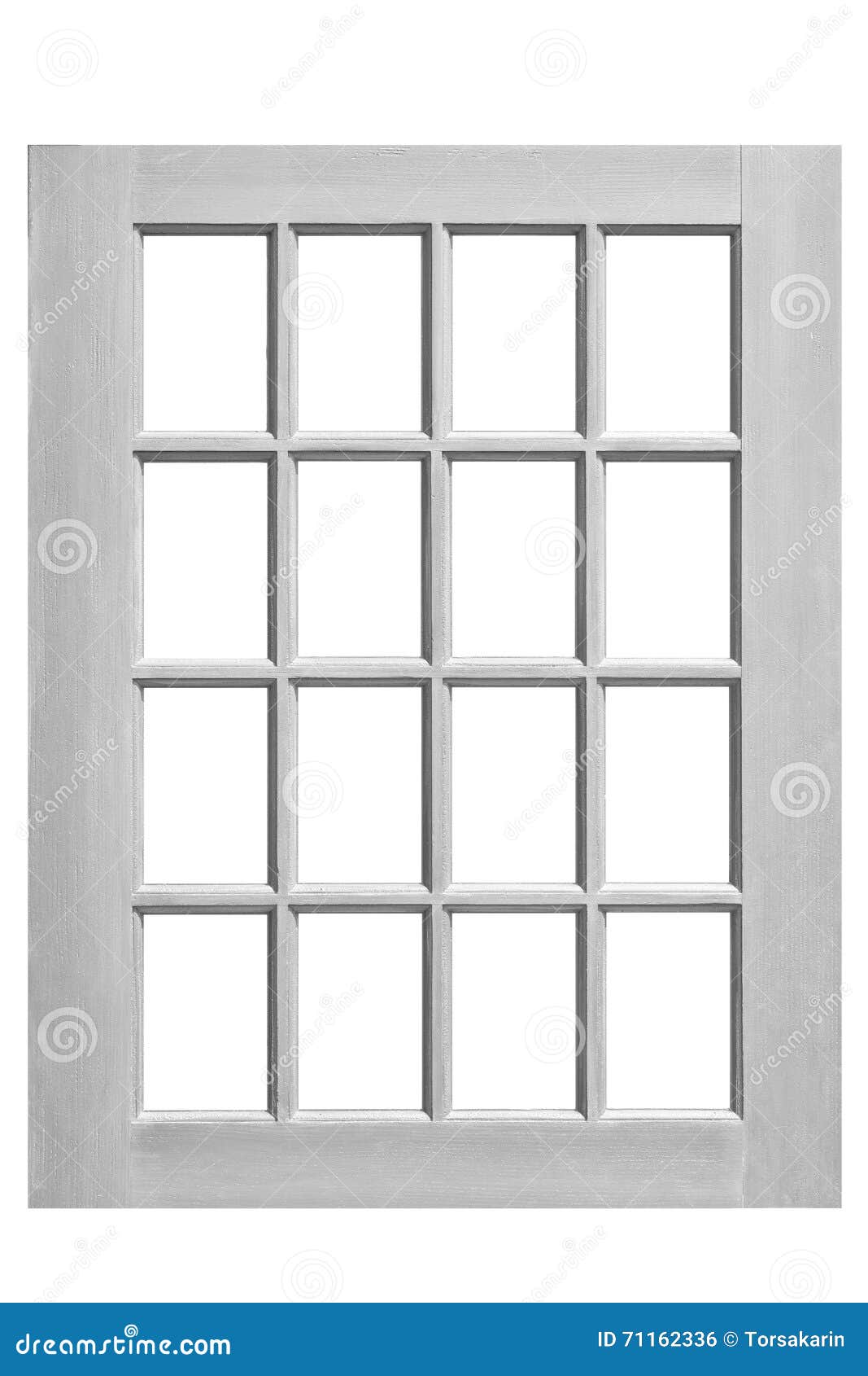 Wood Window Frame Isolated on White Stock Photo - Image of frames ...