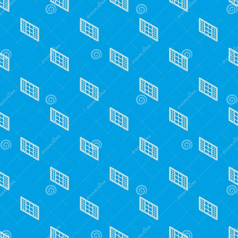 Wood Window Frame Pattern Vector Seamless Blue Stock Vector ...
