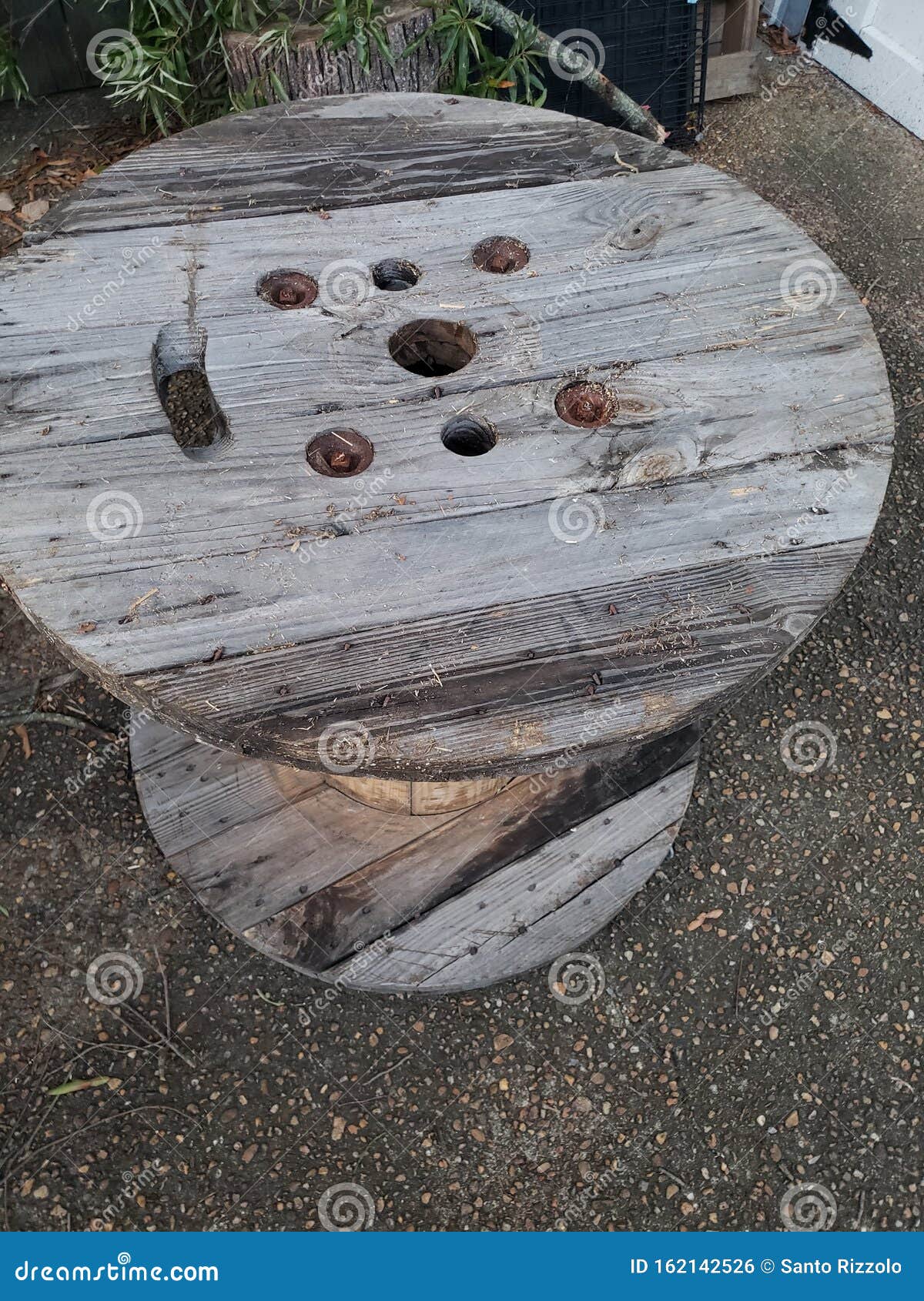 Wood Wire Spool Cable Round Stock Photo - Image of round, cable: 162142526