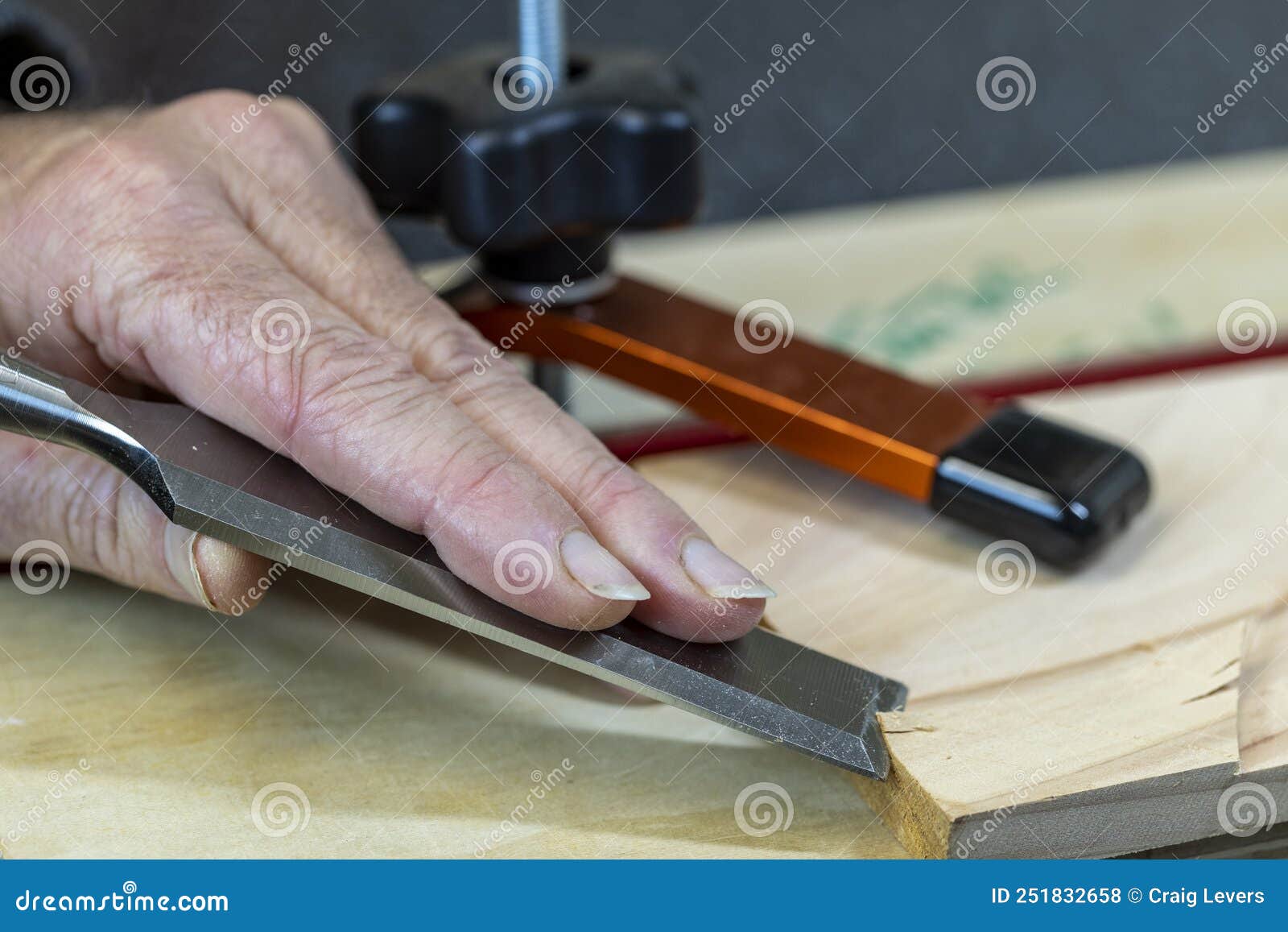Wood Chisel Detail stock photo. Image of sharp, chiseling - 251832658