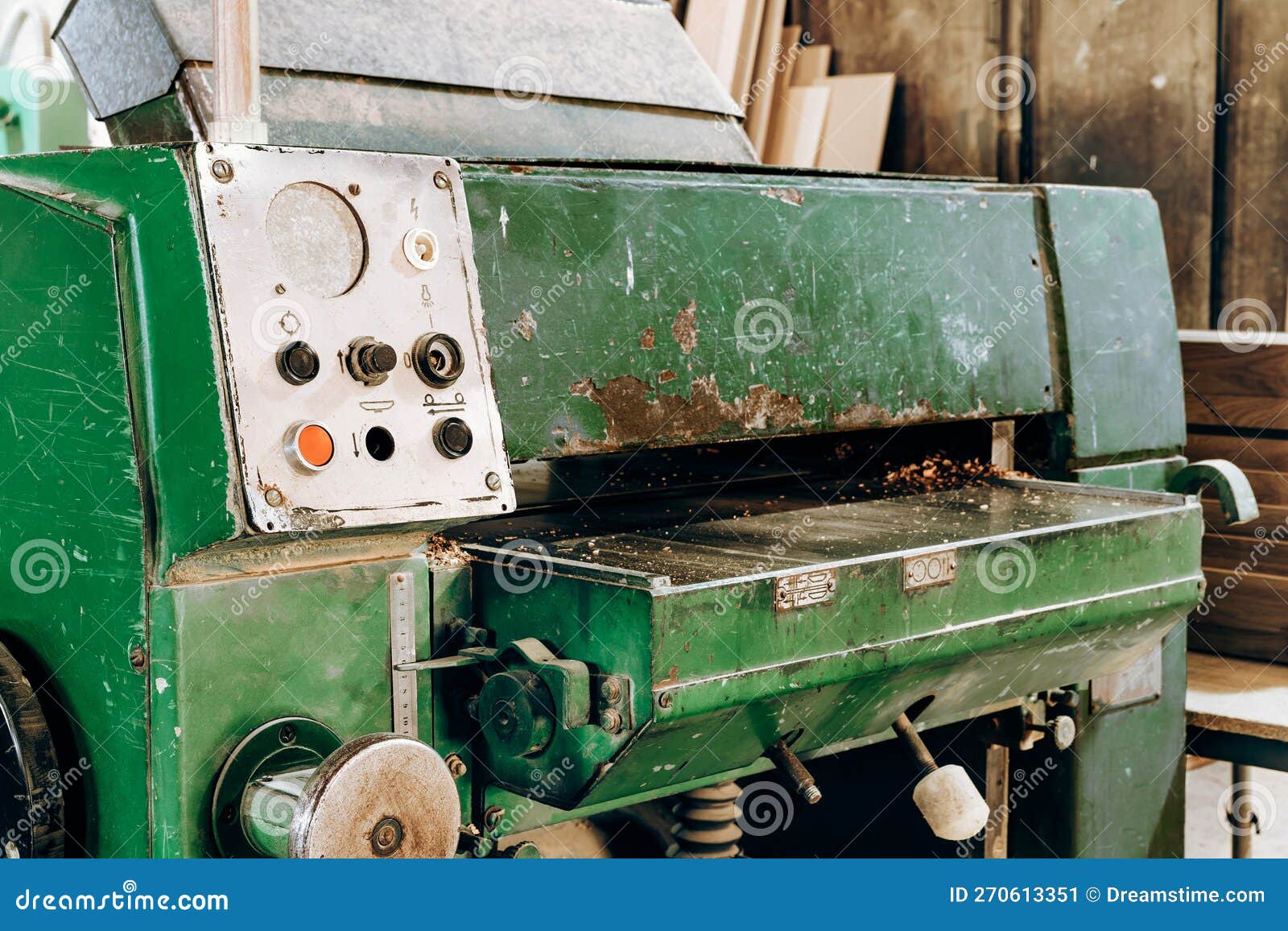 Wood Working CNC Machine at Carpentry Workshop Close Up Stock Image ...