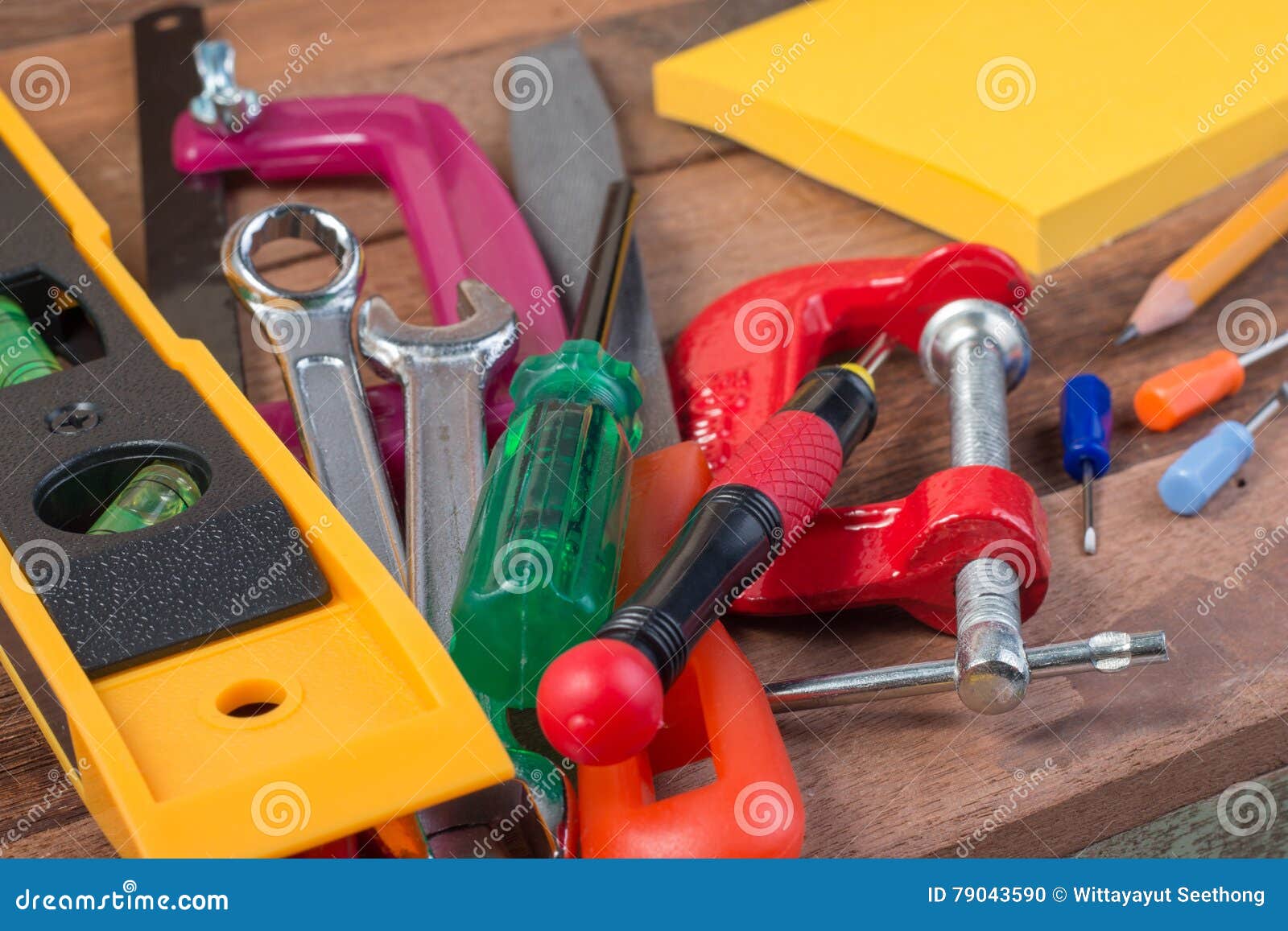 Wood Working Tools Background Concepts with Copyspace. Stock Photo ...