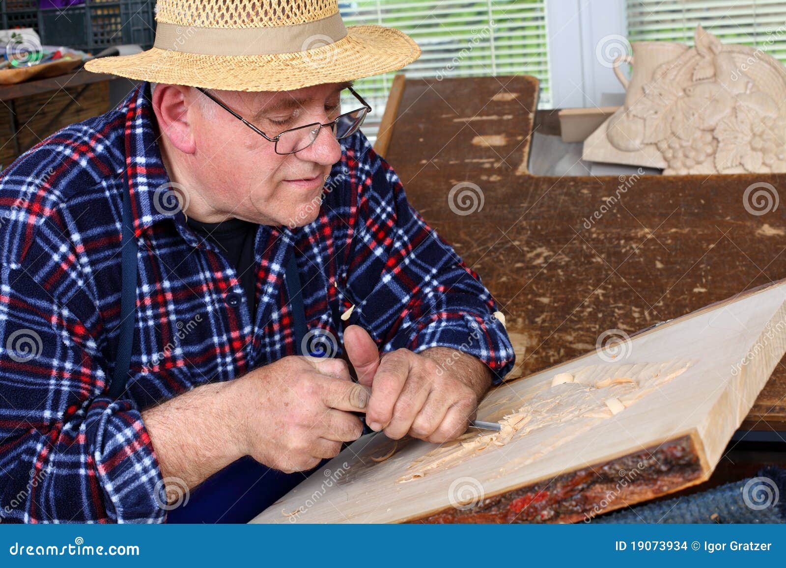 Woodcarver stock photo. Image of chisel, craftsmanship - 19073934
