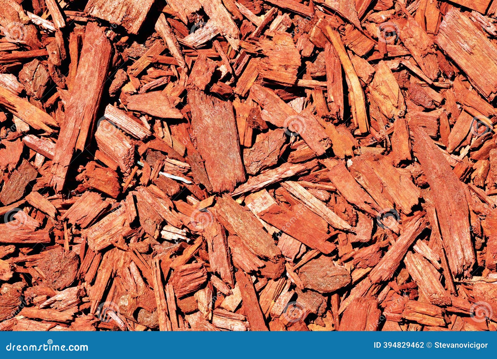 Wood Mulch Background. Wooden Bark Chip Texture Stock Image ...