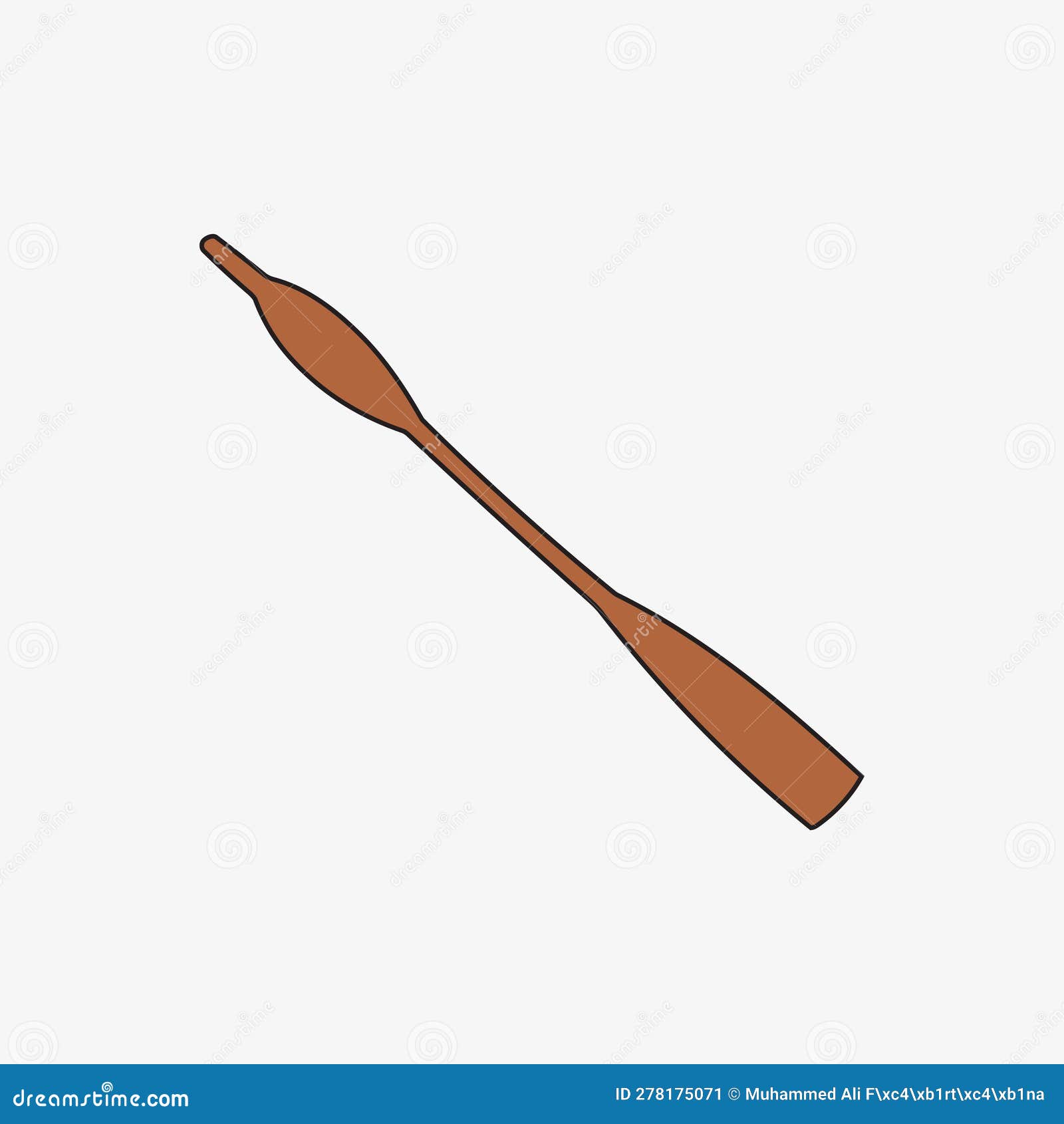 Woodcut Illustration of an Oar. - Vector Stock Vector - Illustration of ...